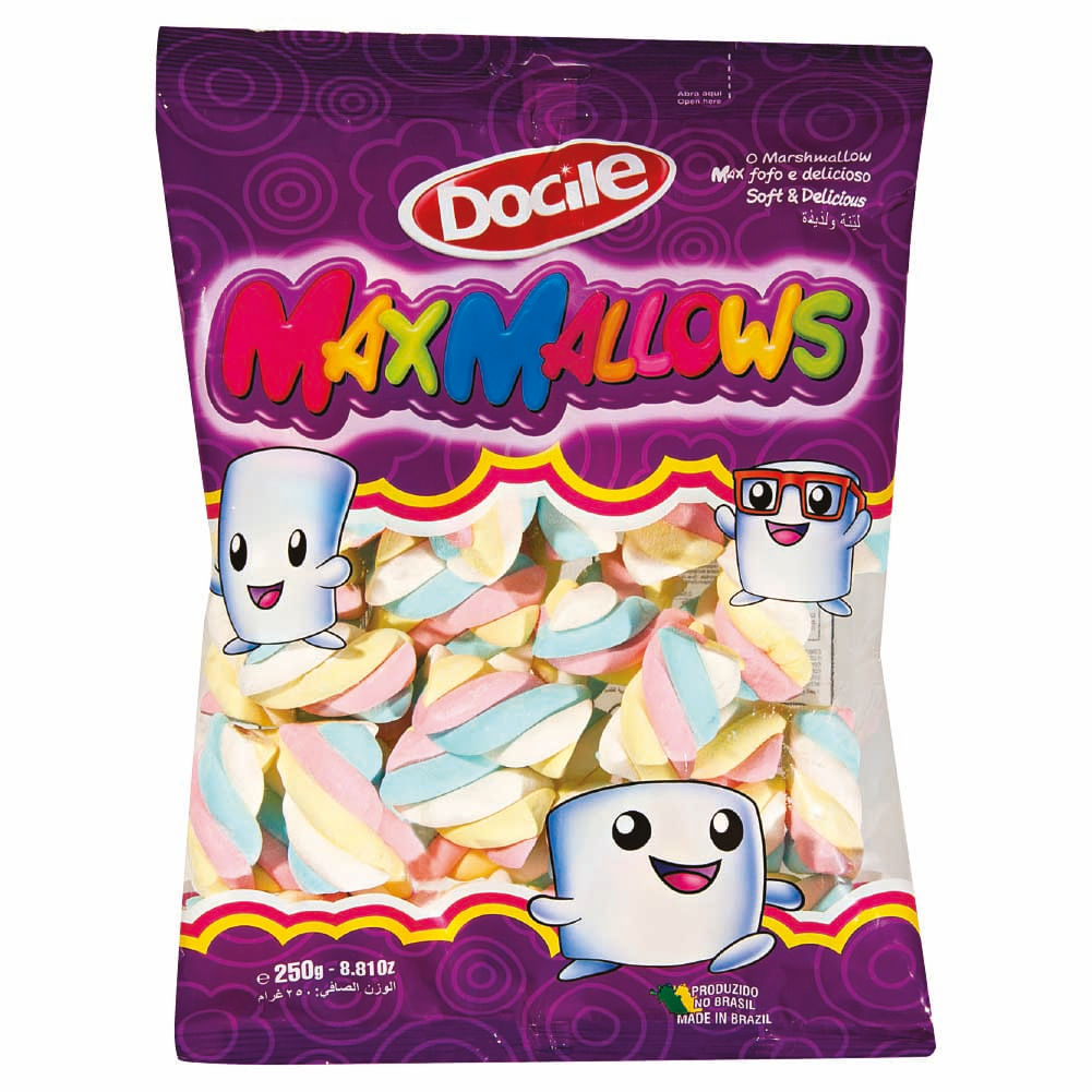 Marshmallow Twist Color MaxMallows Docile 250g - Zaffari