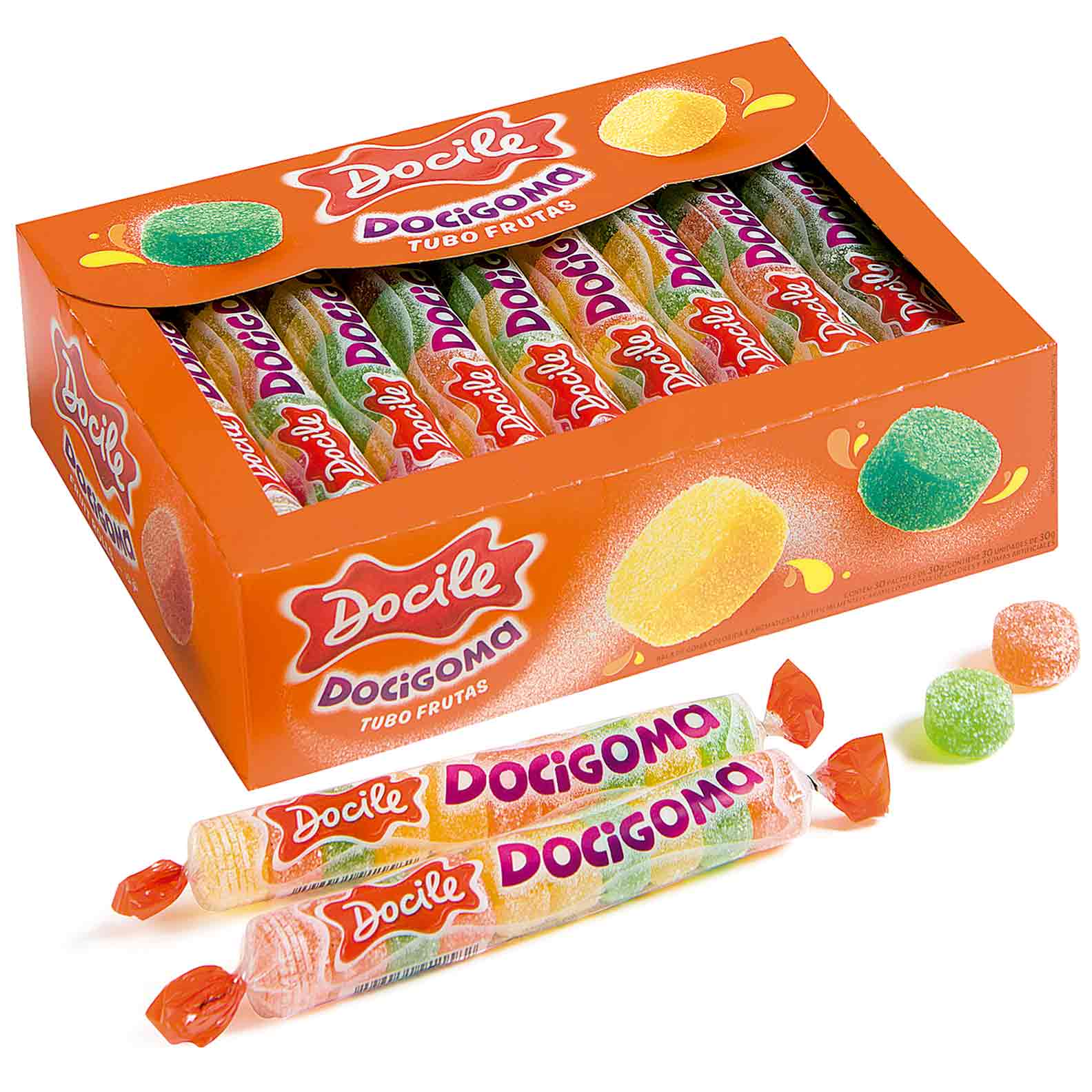 Bala de Goma Docile Sabor Frutas - Zaffari