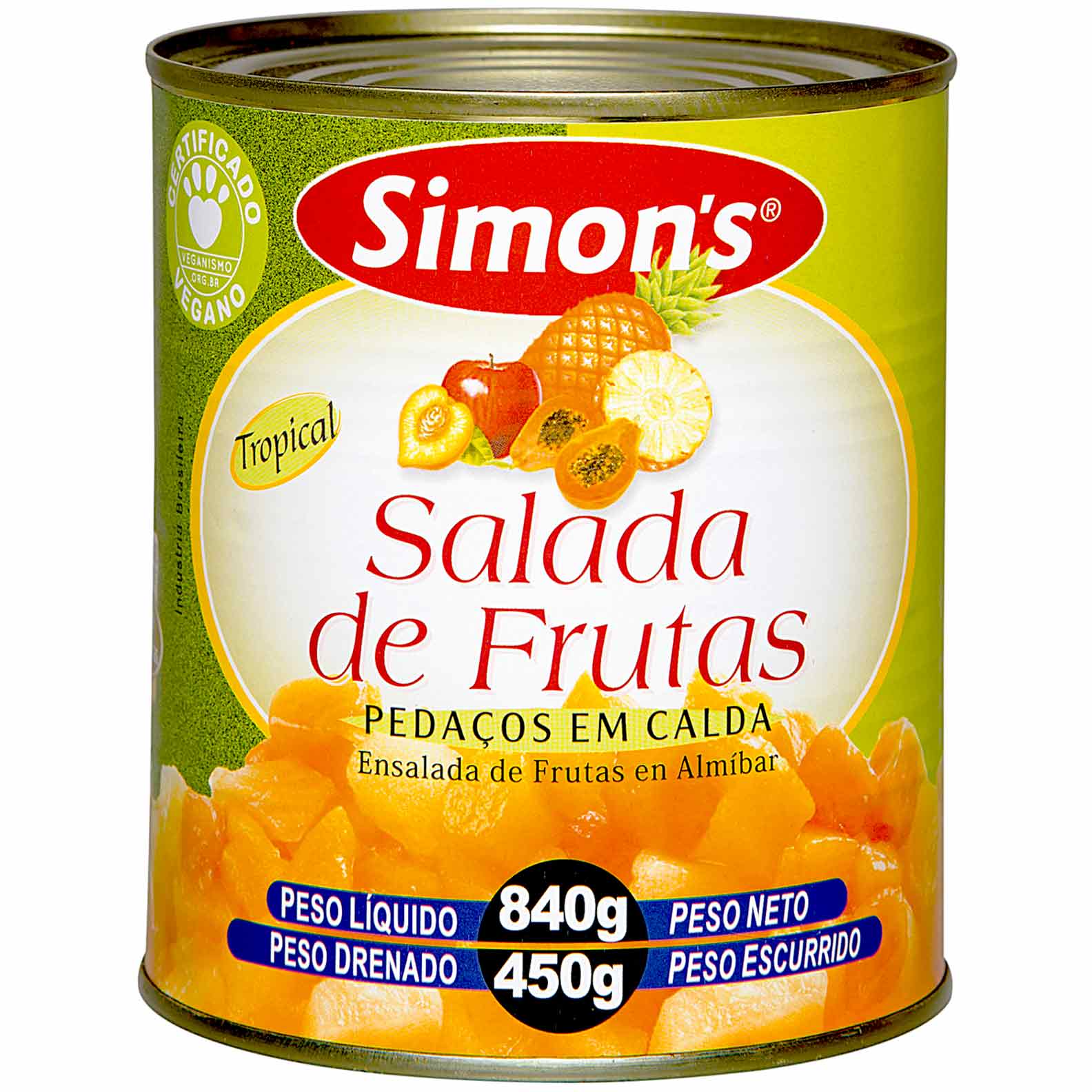 Salada de Frutas em Calda Simon's 450g - Zaffari & Bourbon