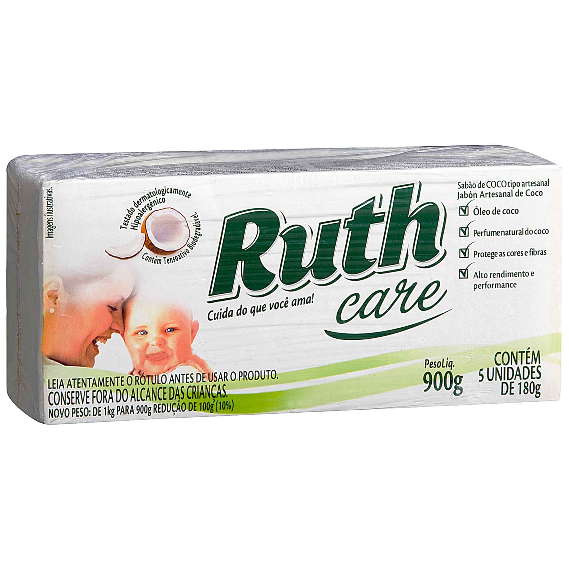 Sabão de Coco Ruth Care 900g - Zaffari