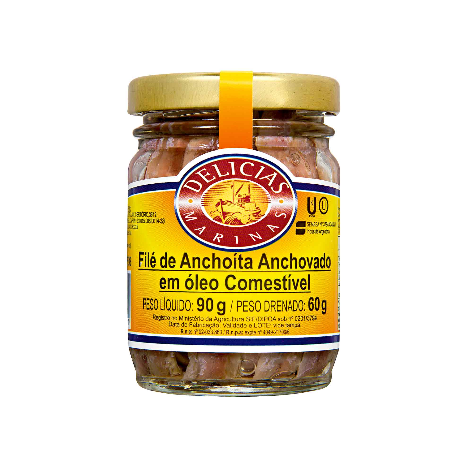 Filé de Anchova em Óleo Delicias Marinas 90g - Zaffari