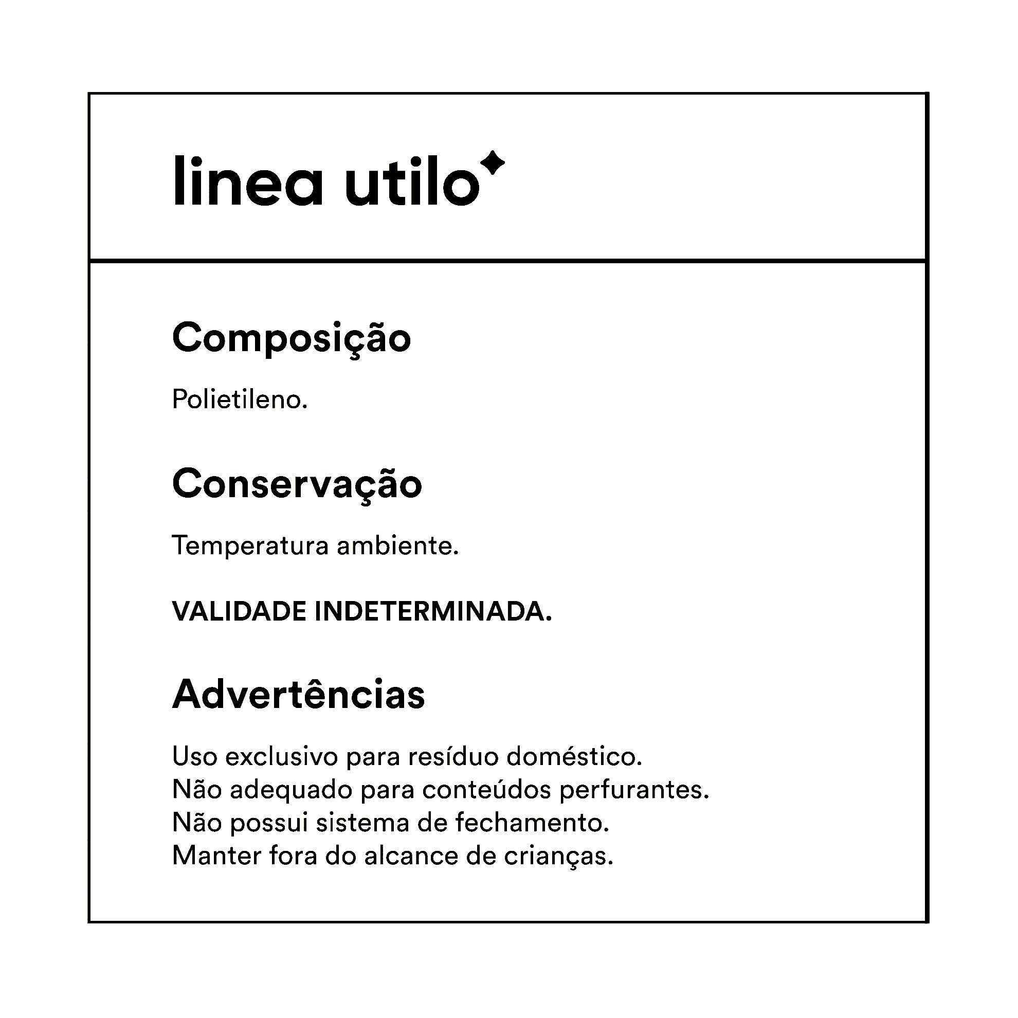 Sacos para Lixo em Rolo Azul Reforçado Linea Utilo - Zaffari