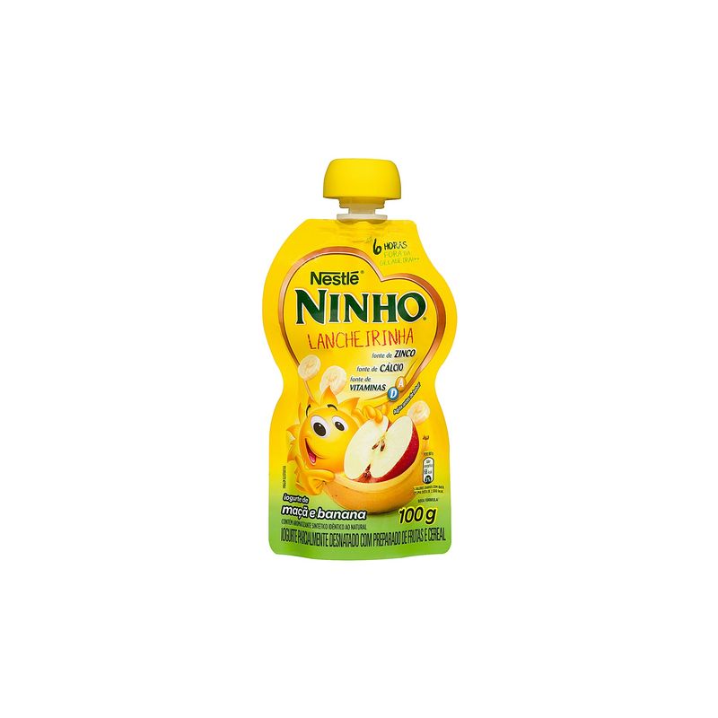 Iogurte Nestlé de Maçã e Banana Ninho Lancheirinha - Zaffari & Bourbon Iogurte Nestlé de Maçã e Banana Ninho Lancheirinha - Zaffari & Bourbon