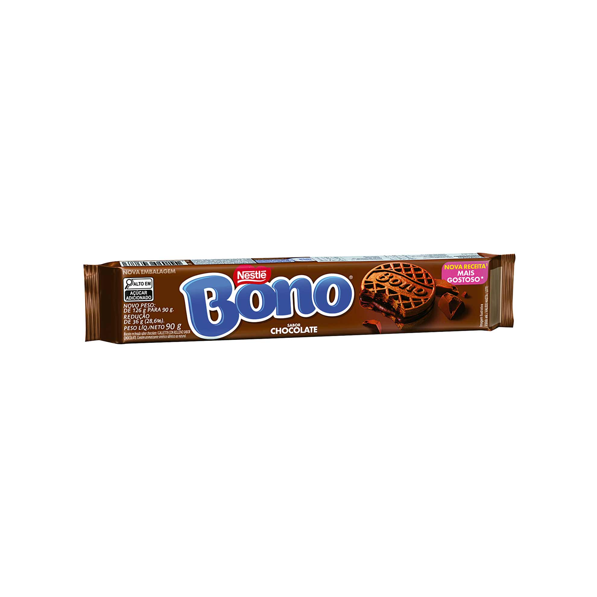 Biscoito sabor Chocolate com Recheio Bono - Zaffari