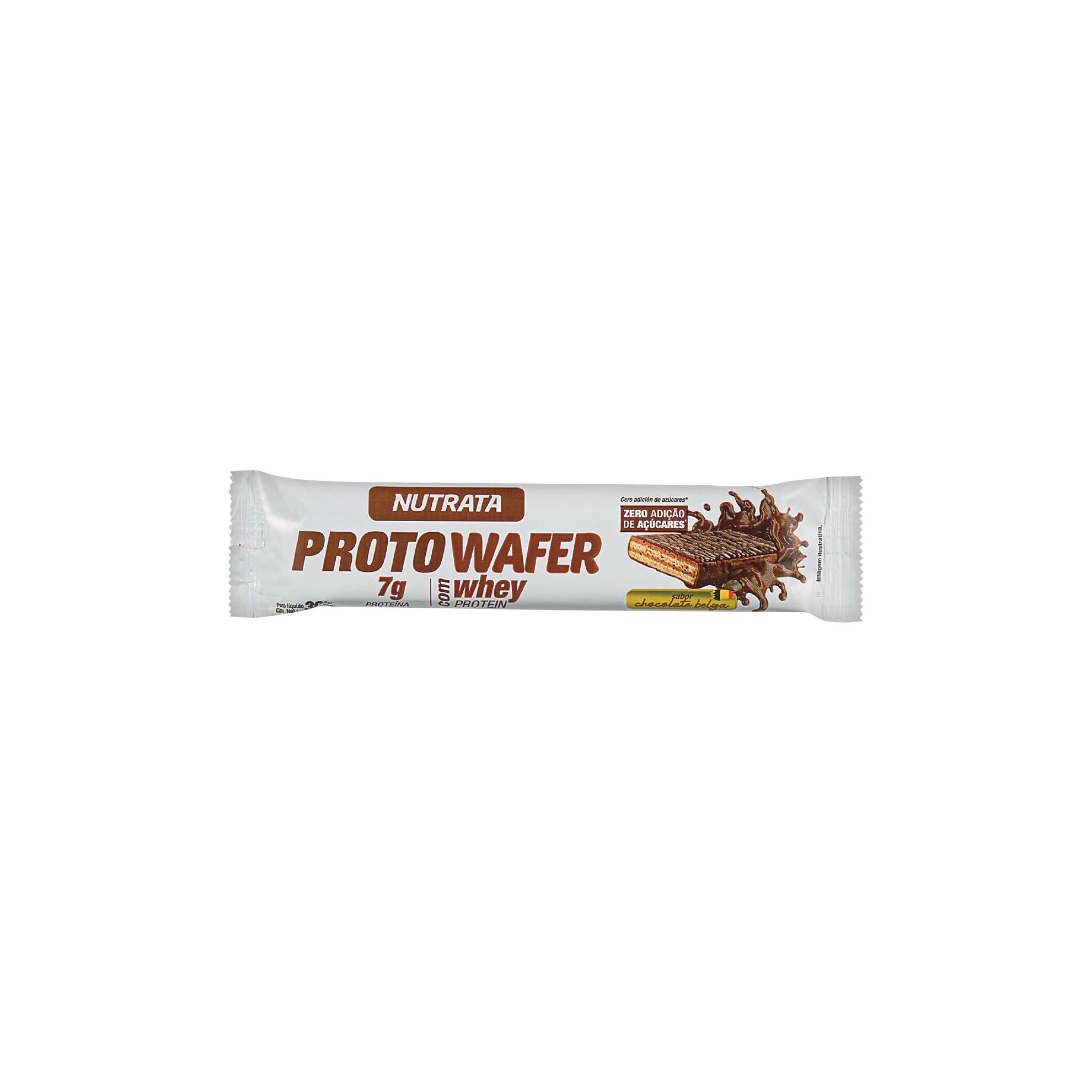 Proto Wafer Chocolate Belga com Whey Protein Nutrata 30g - Zaffari ...