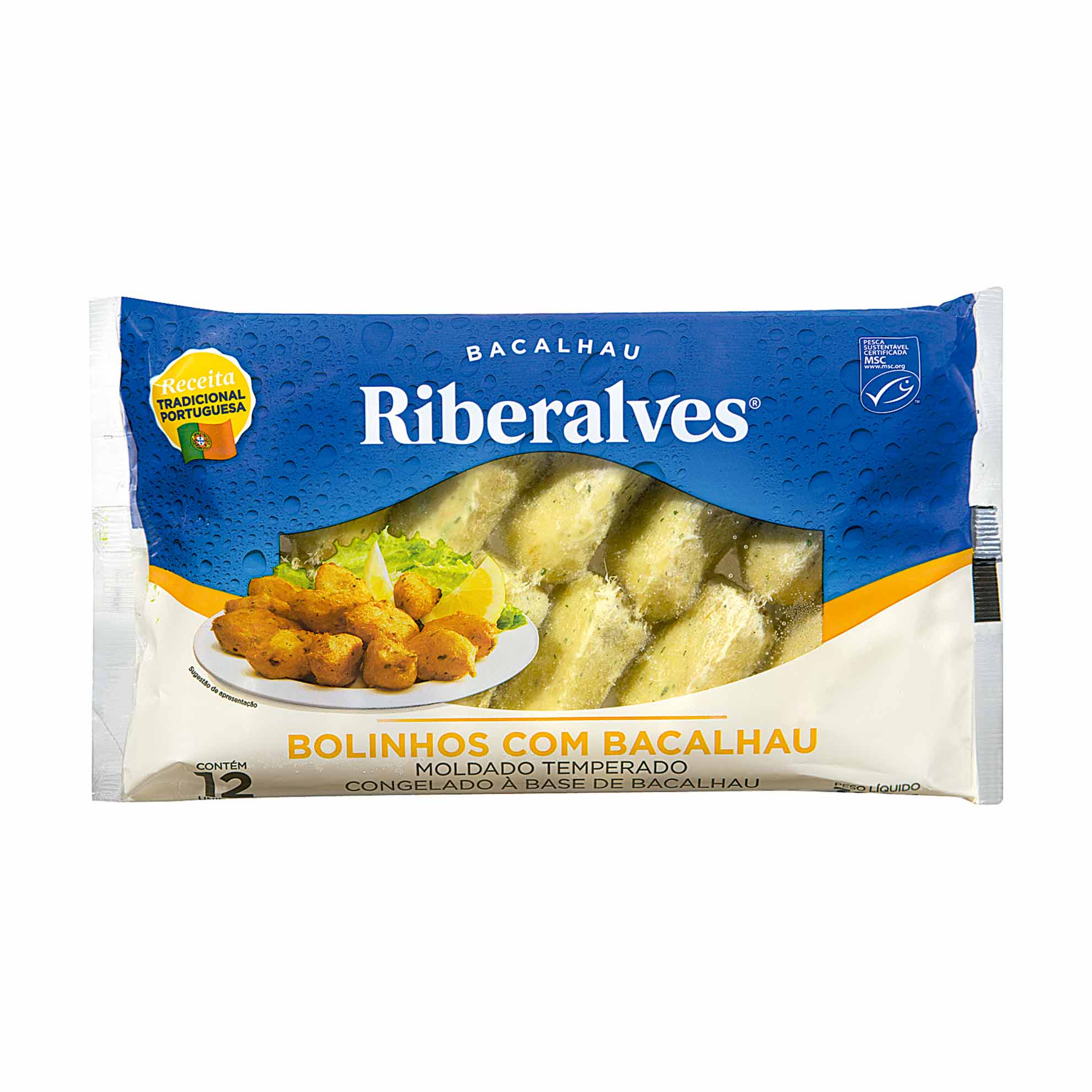 Bolinho com Bacalhau Congelado Riberalves 360g - Zaffari
