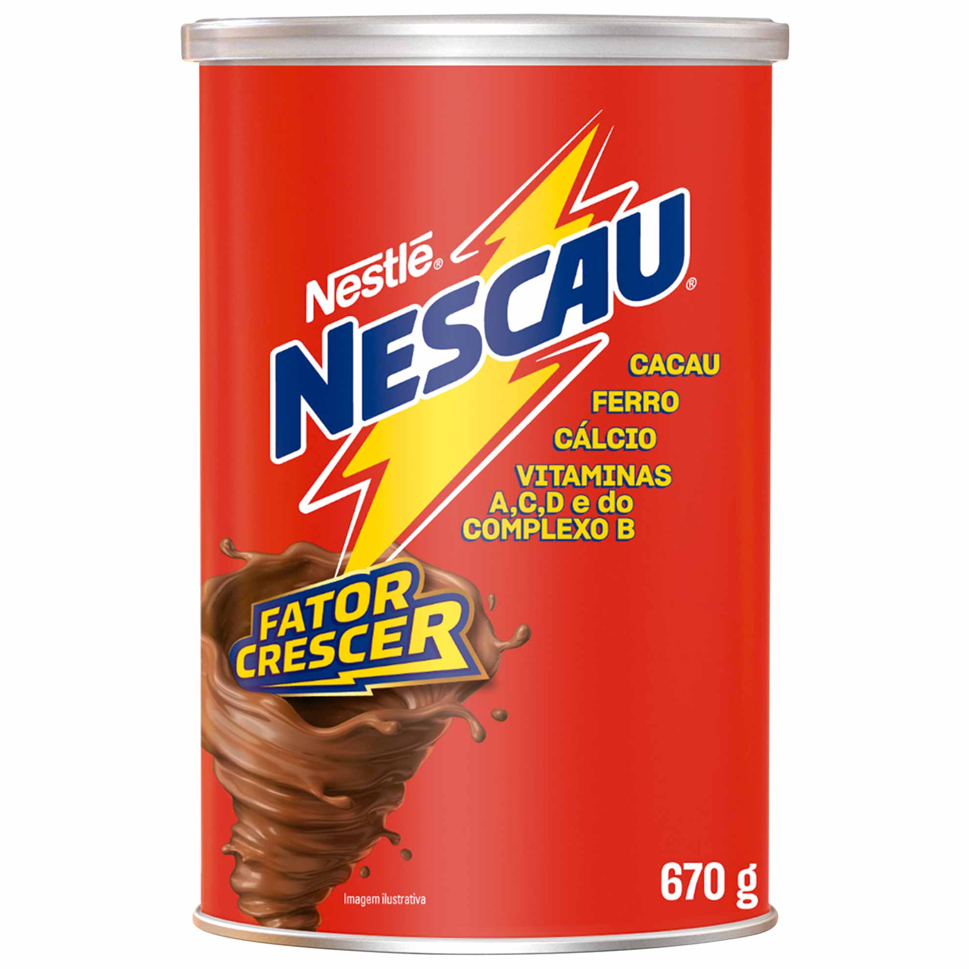 Achocolatado em Pó Nescau Nestlé Fator Crescer 670g - Zaffari
