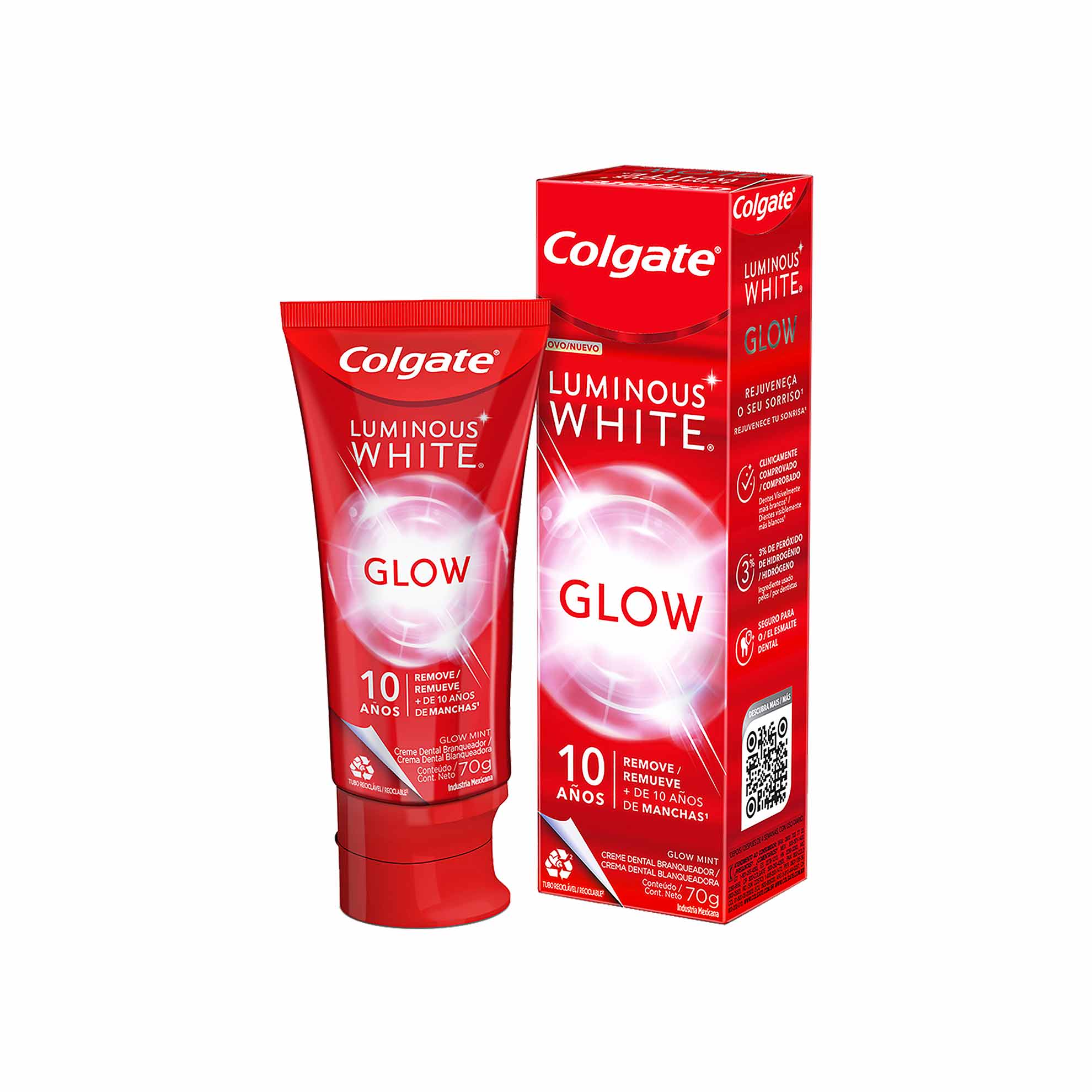 Creme Dental Colgate Luminous White Glow 70g - Zaffari