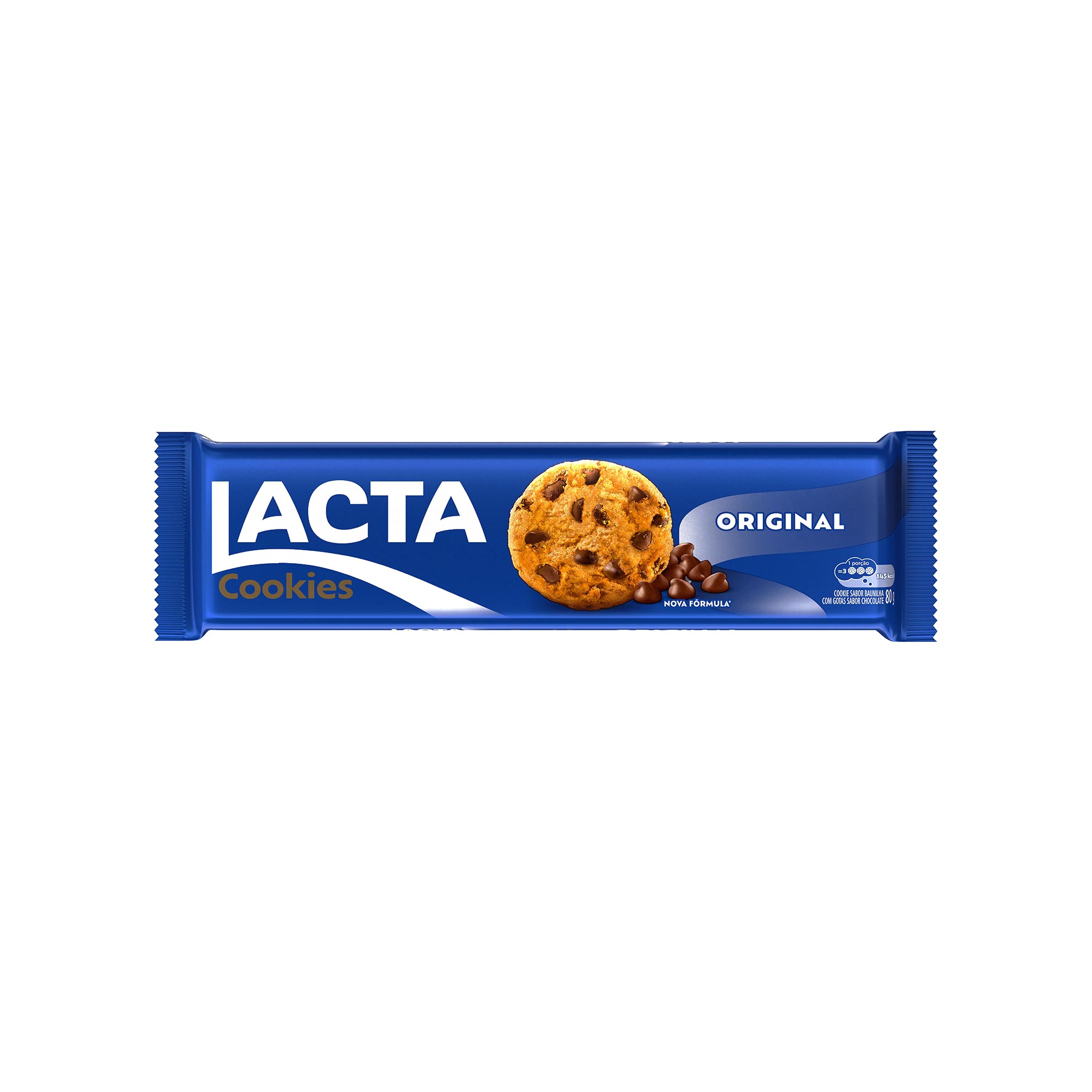 Cookies Original com Gotas de Chocolate ao Leite Lacta 80g - Zaffari