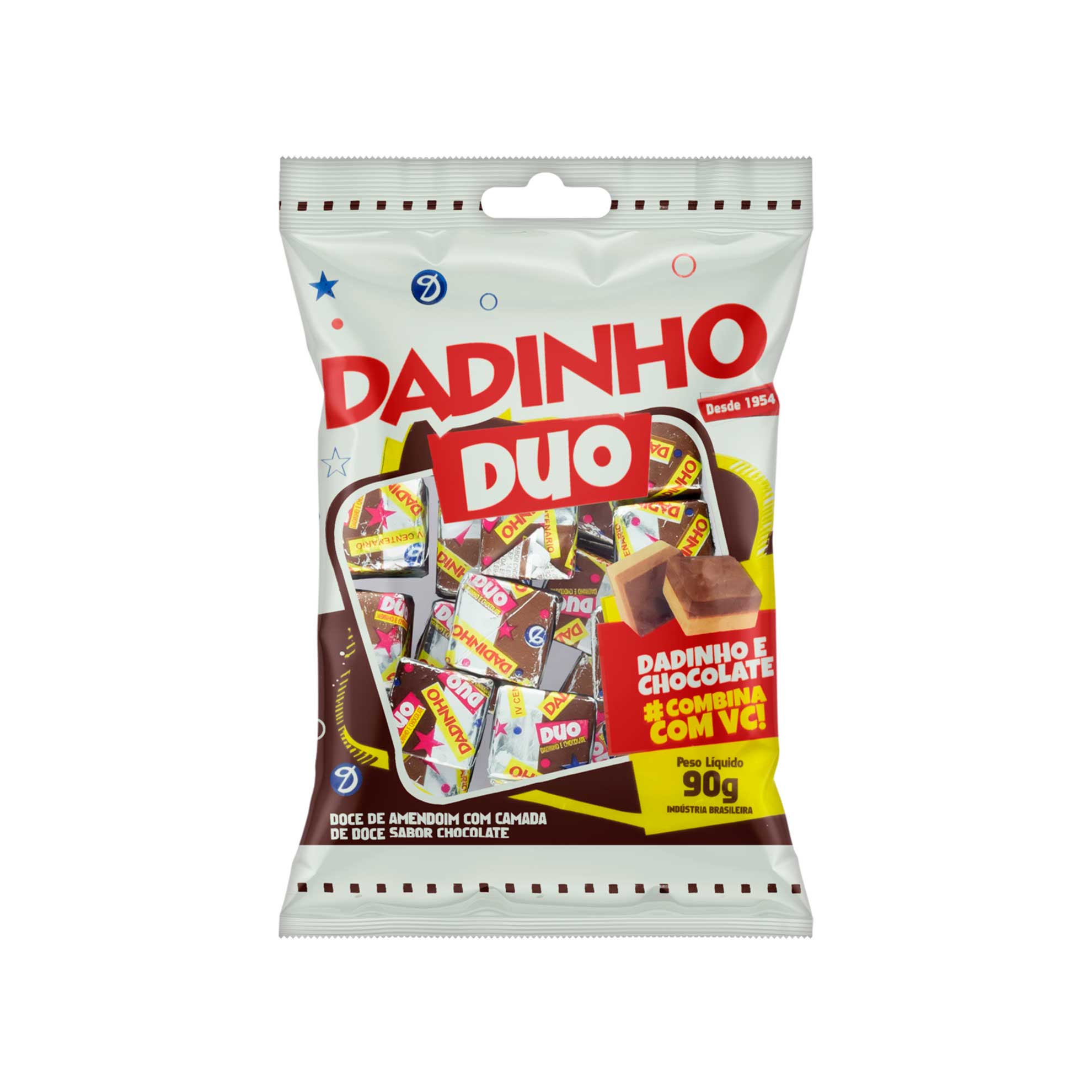Doce de Amendoim com Chocolate Duo Dadinho 90g - Zaffari
