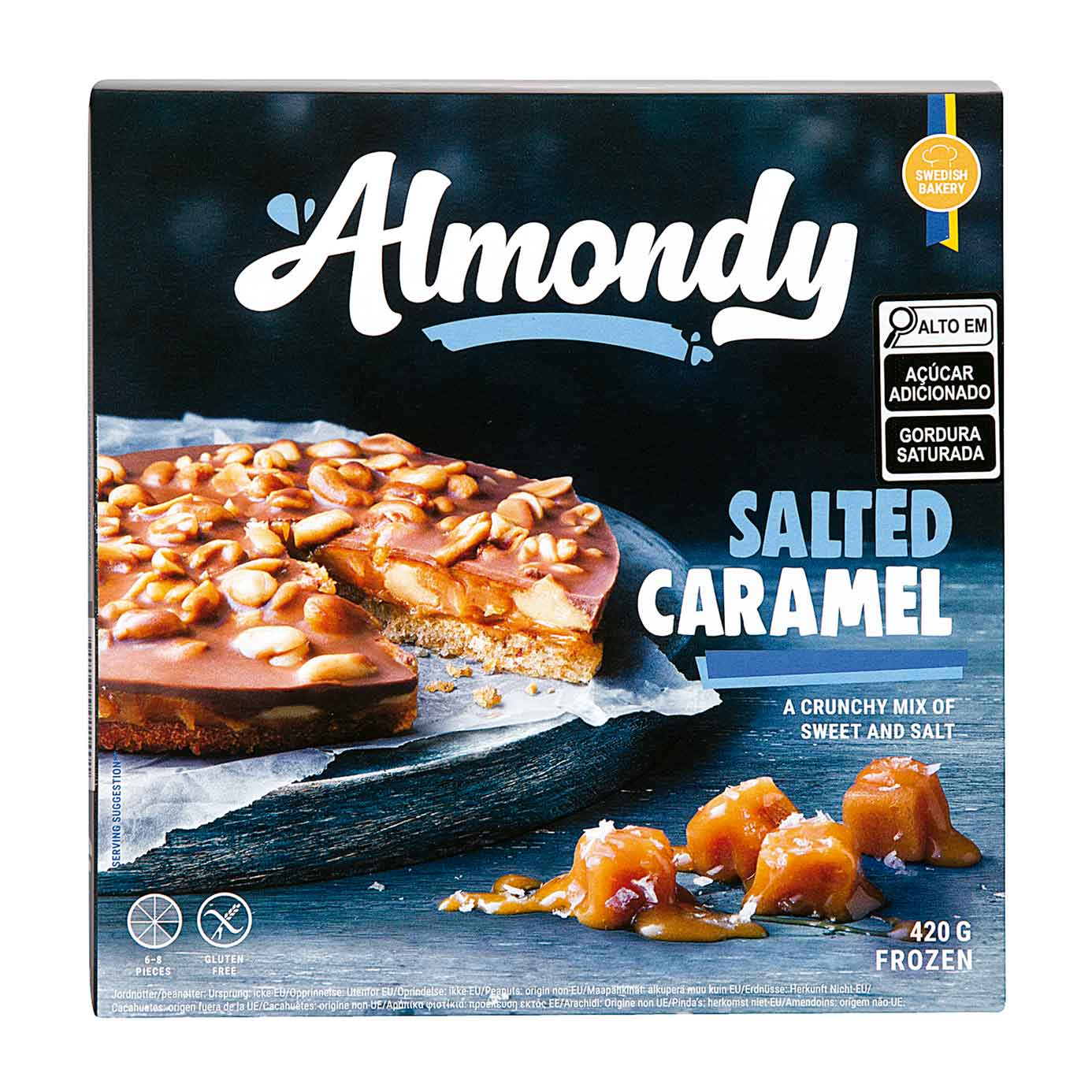 Torta de Caramelo Salgado Congelada Almondy 420g - Zaffari