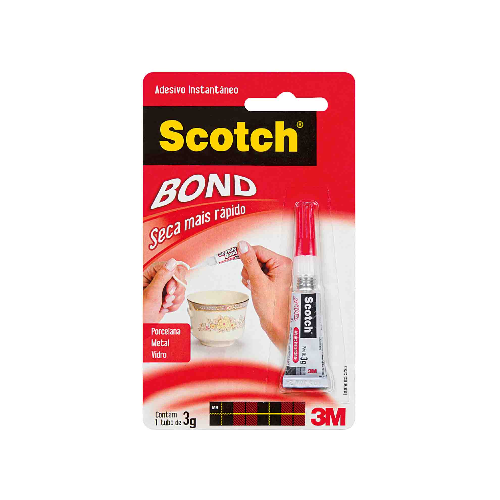 Cola Instantânea Bond Scotch 3M 3g - Zaffari