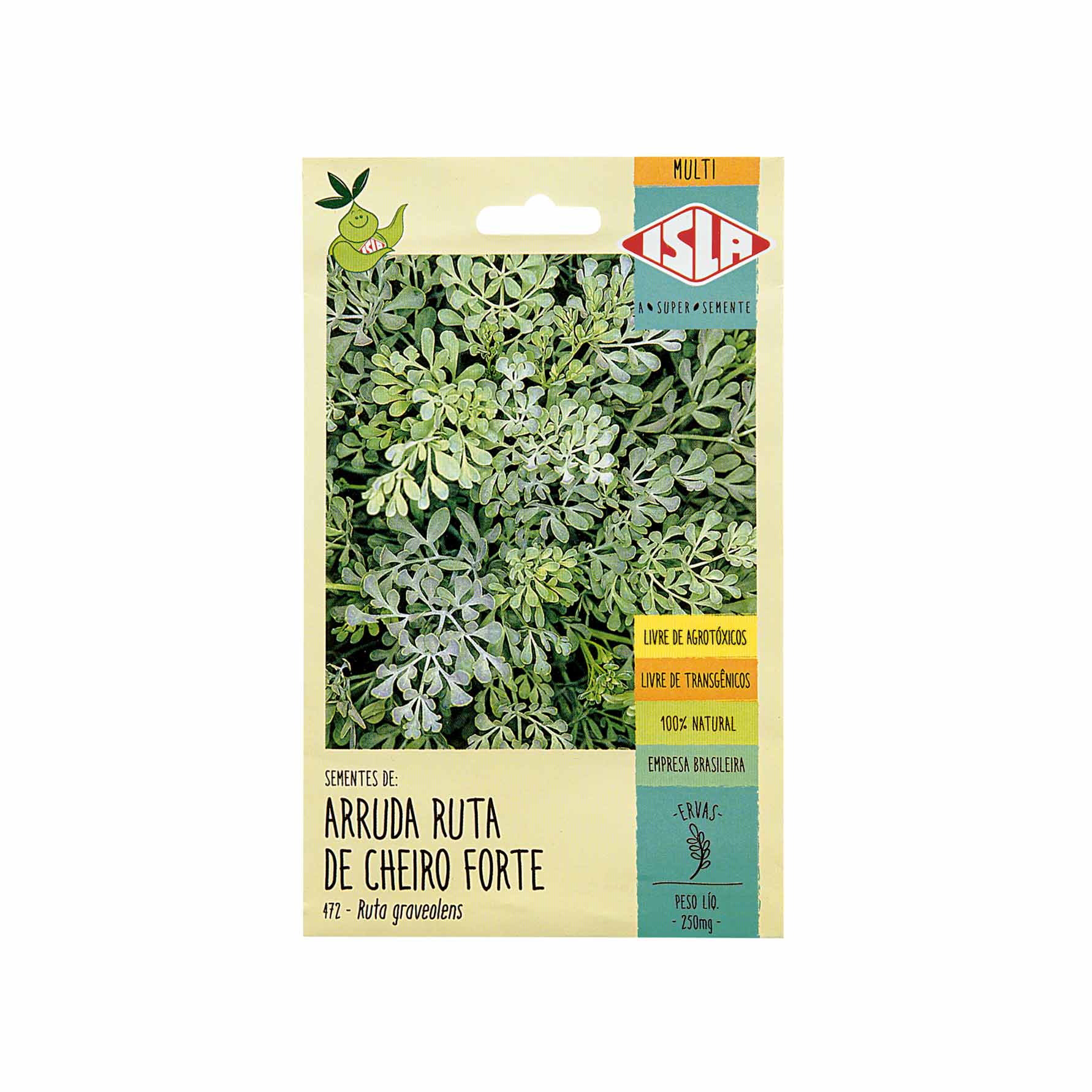 Semente de Arruda Ruta de Cheiro Forte Isla 250mg - Zaffari