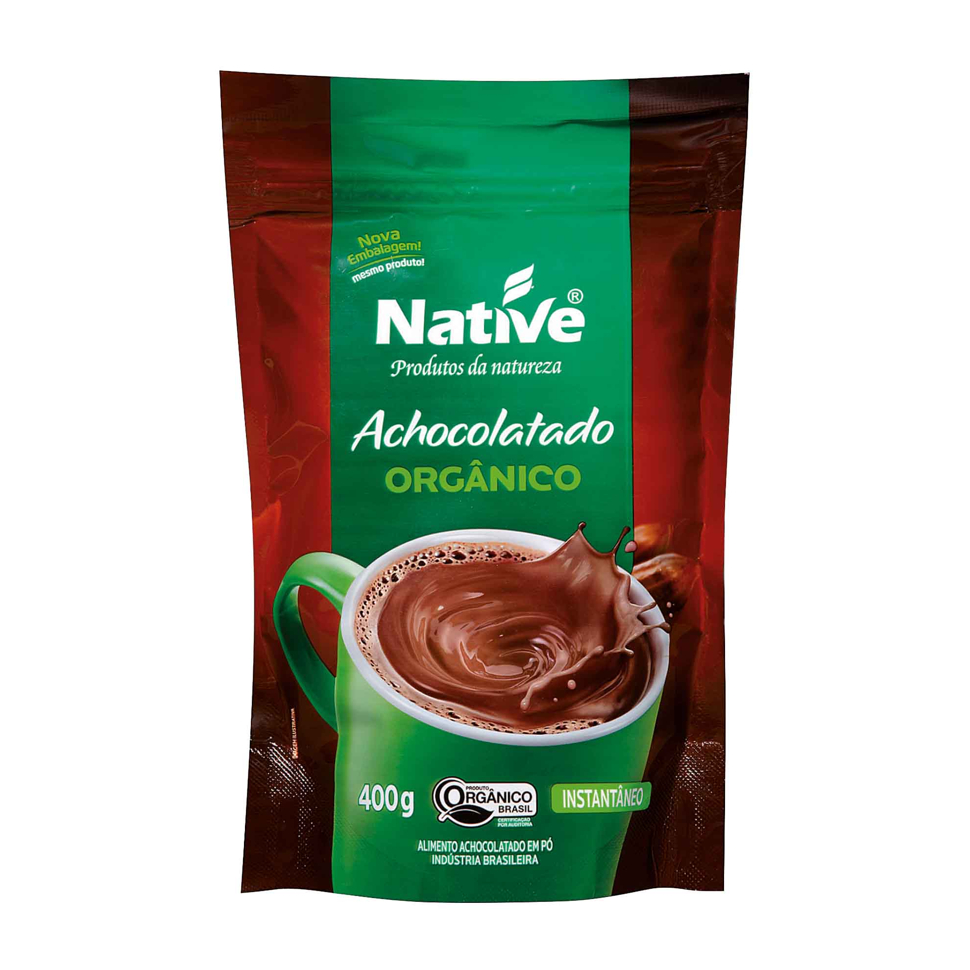 Achocolatado em Pó Orgânico Native Sachê 400g - Zaffari & Bourbon