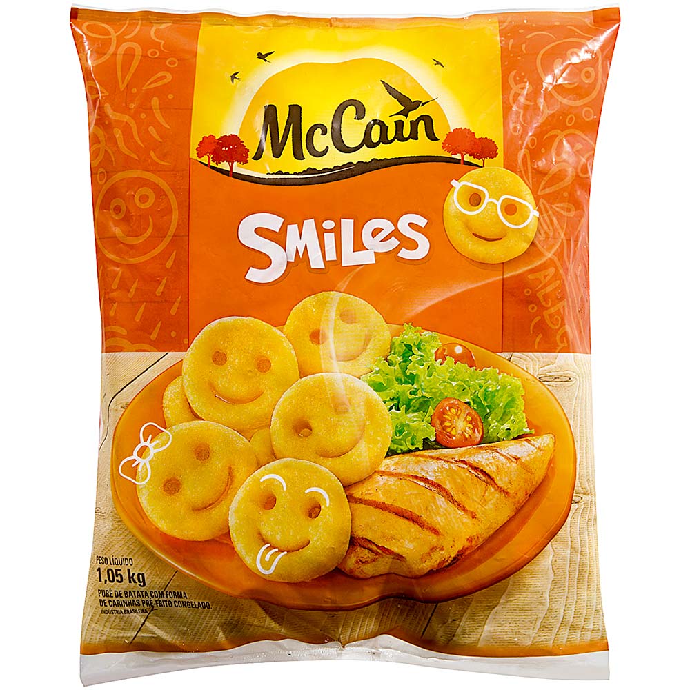 Batata McCain Smiles Pré-frita Congelada - Zaffari & Bourbon