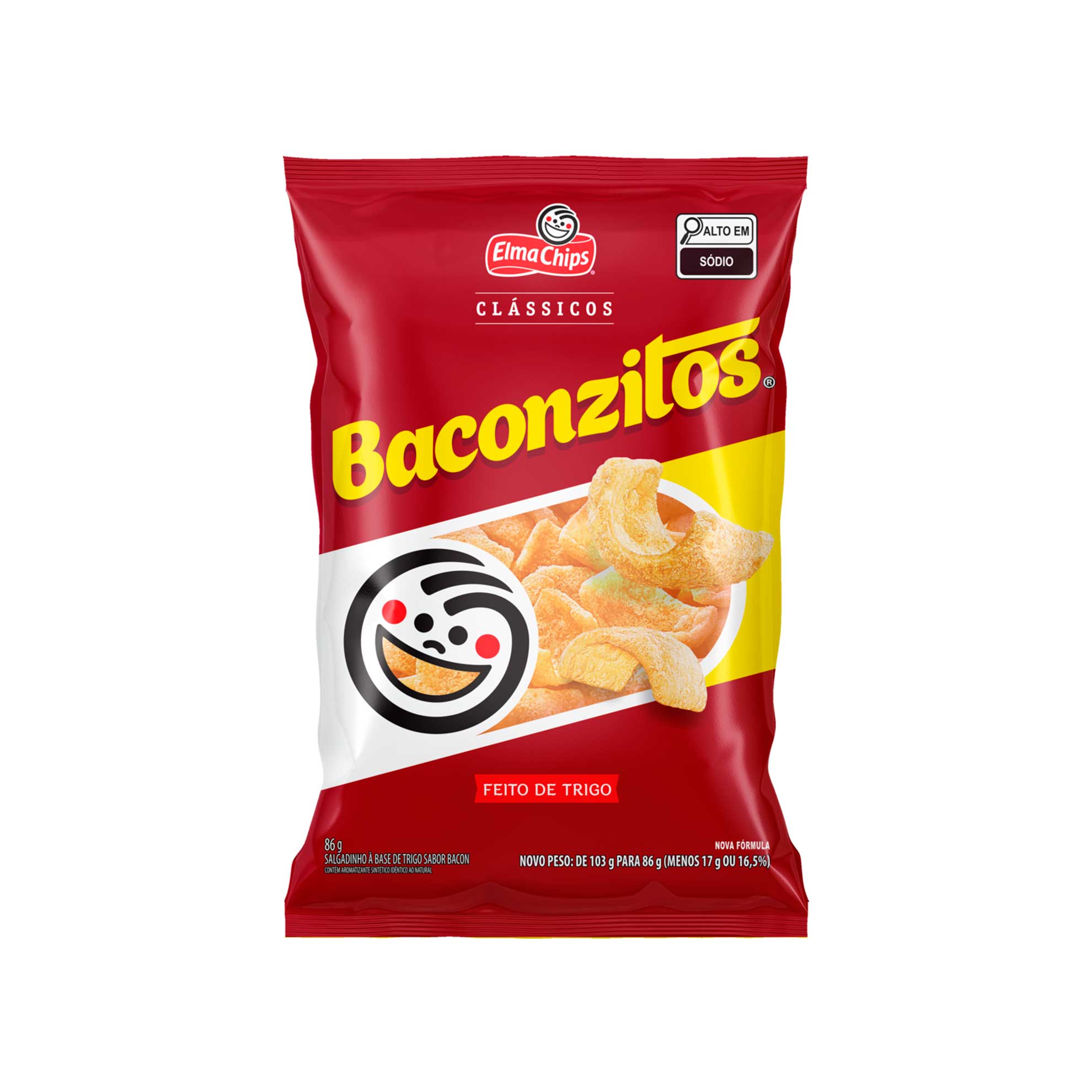 Salgadinho Elma Chips Baconzitos 86g - Zaffari & Bourbon