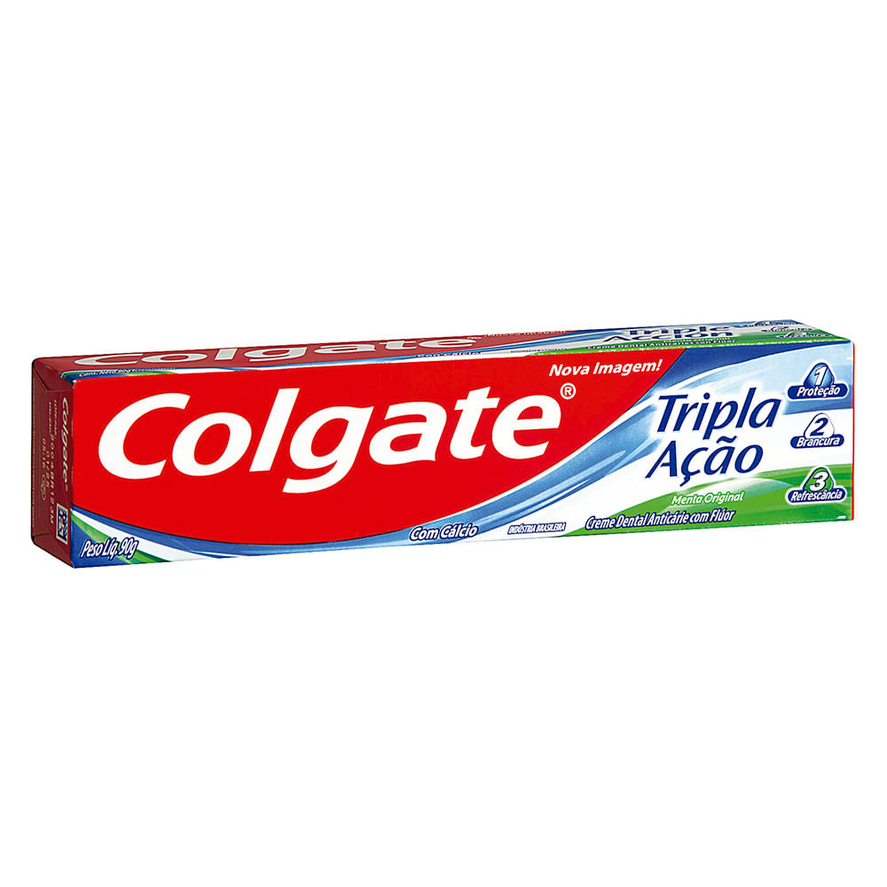 Creme Dental Colgate Menta Original Tripla Ação 90g - Zaffari