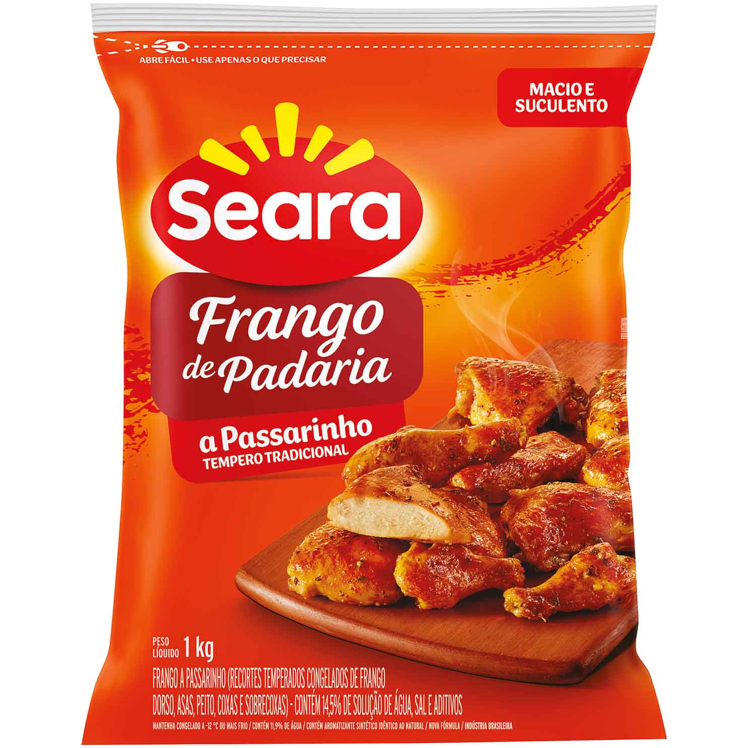 Frango de Padaria a Passarinho Congelado Temperado Seara 1kg - Zaffari