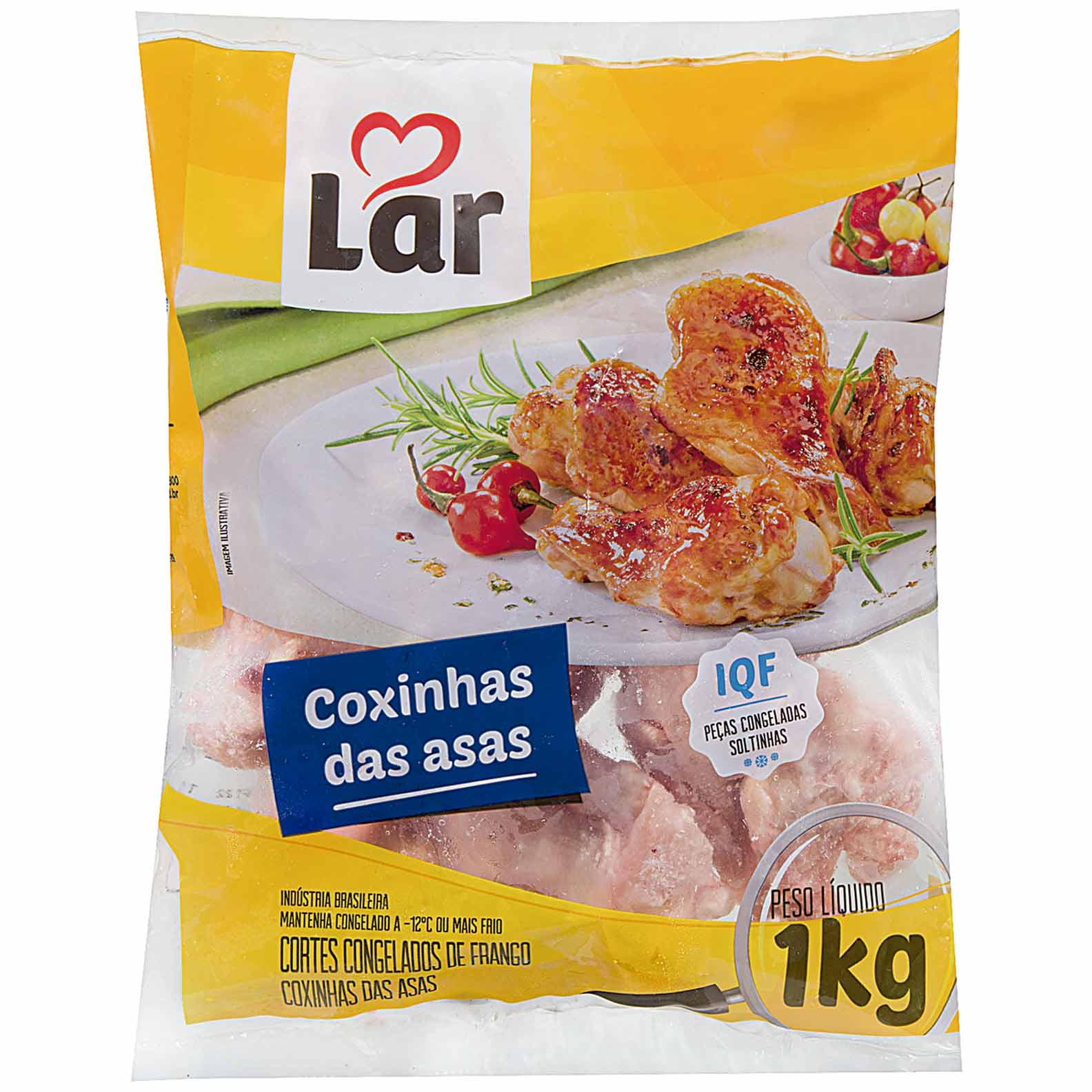 Coxinha da Asa de Frango Congelada Lar 1kg - Zaffari