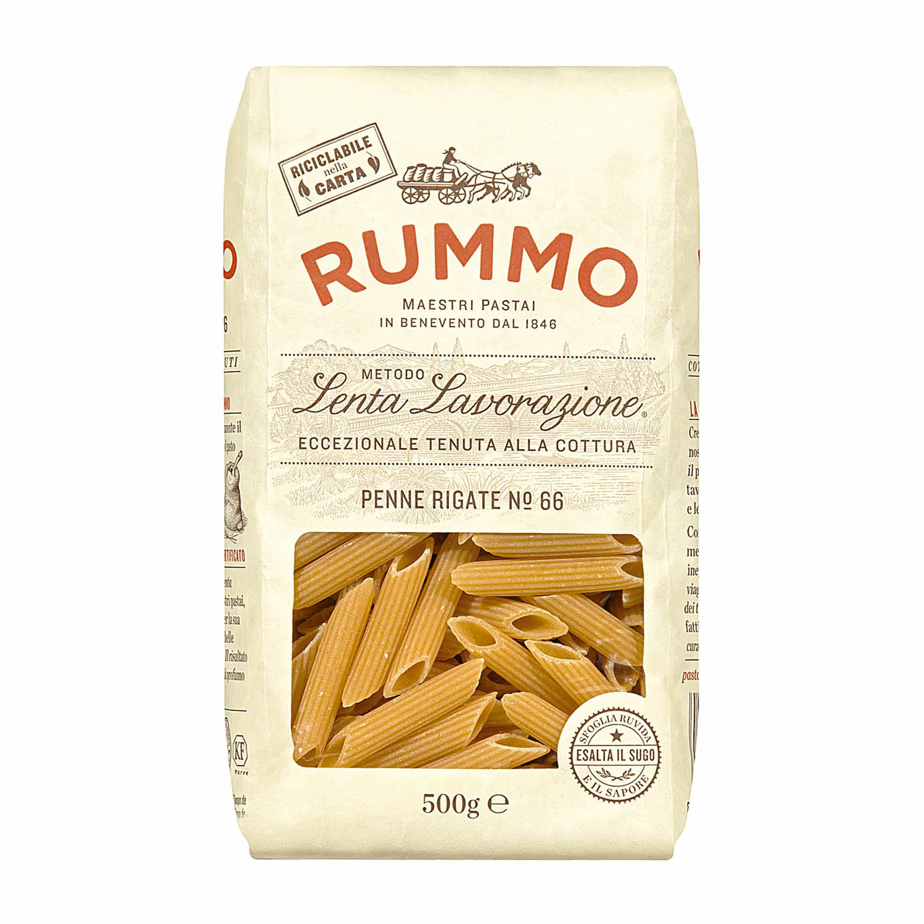 Massa Penne Rigate Nº 66 Rummo 500g - Zaffari