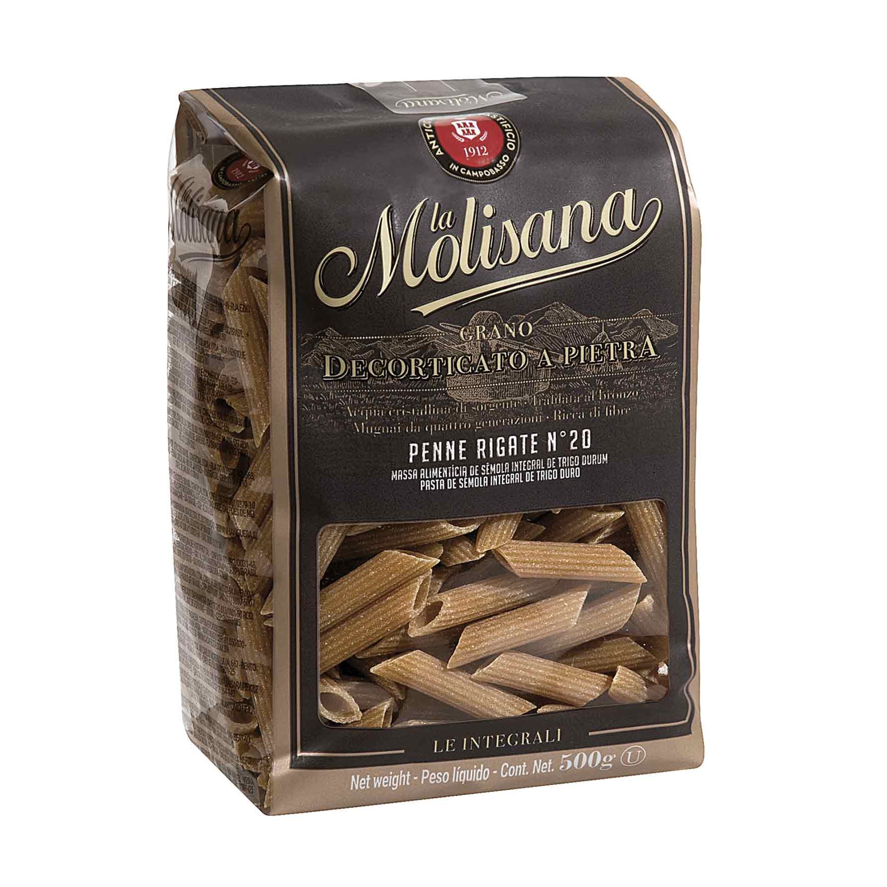 Massa Penne Rigate Integral nº20 La Molisana - Zaffari