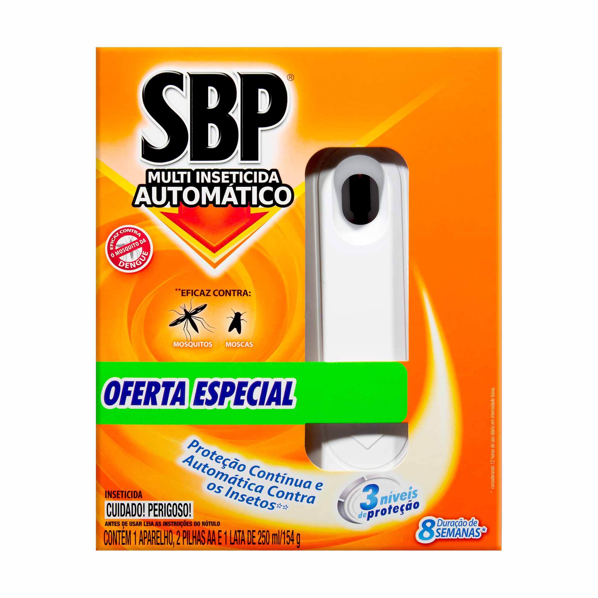 Multi-inseticida Automático SBP Aparelho + Refil 250ml - Zaffari