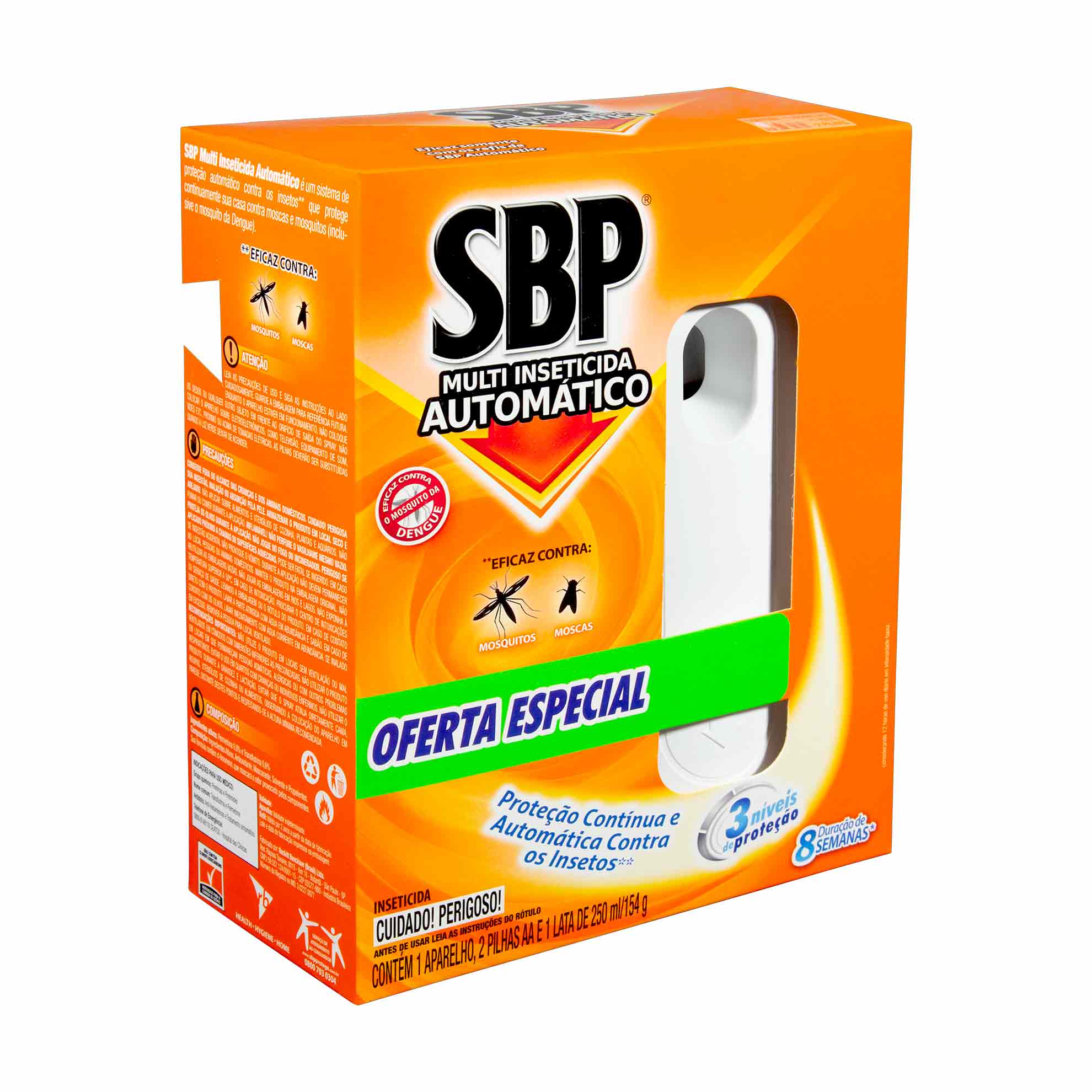 Multi-inseticida Automático SBP Aparelho + Refil 250ml - Zaffari