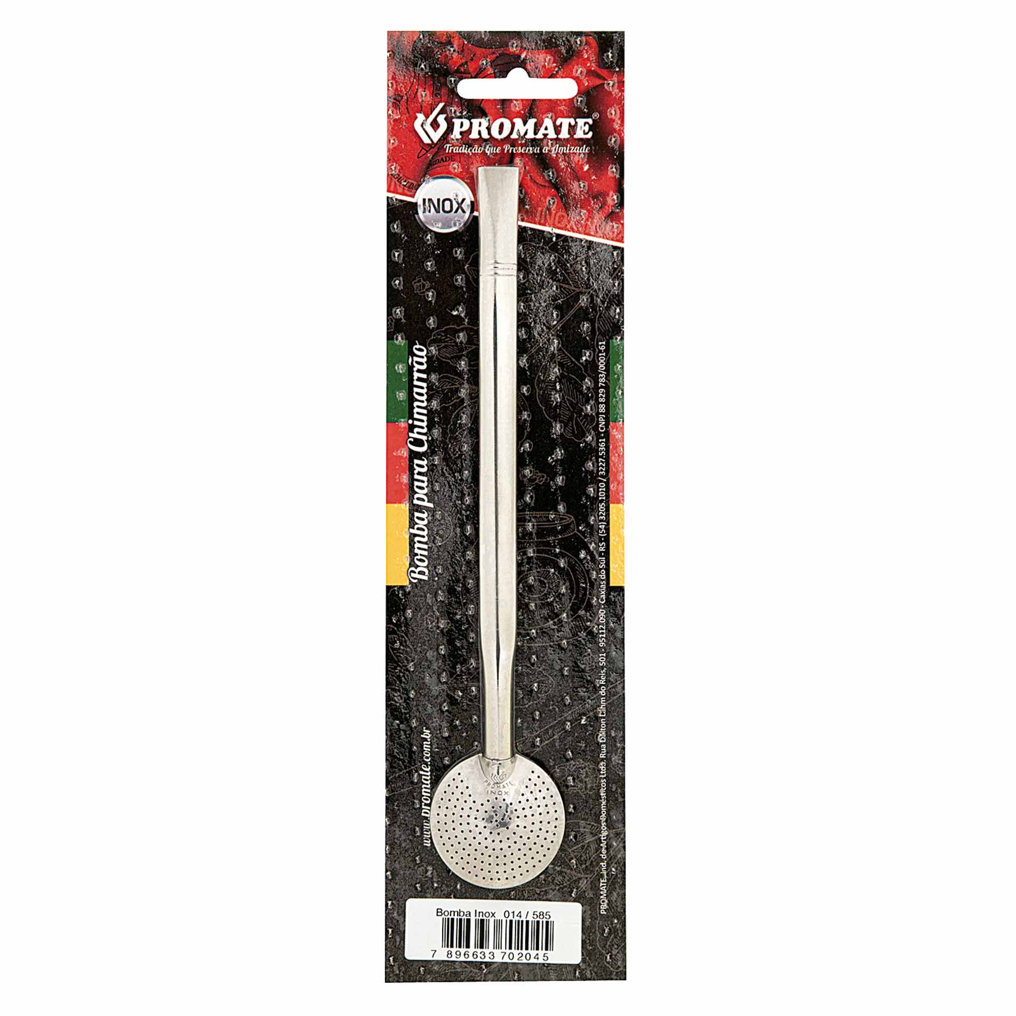 Bomba para Chimarrão Inox Promate 23cm - Zaffari