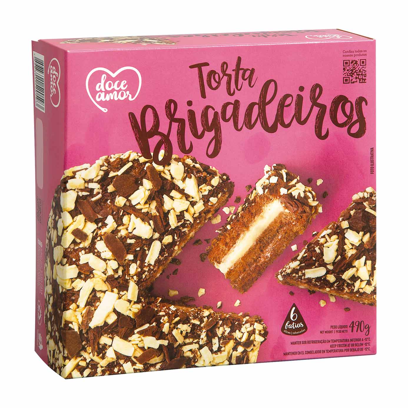 Torta de Brigadeiros Doce Amor 490g - Zaffari & Bourbon