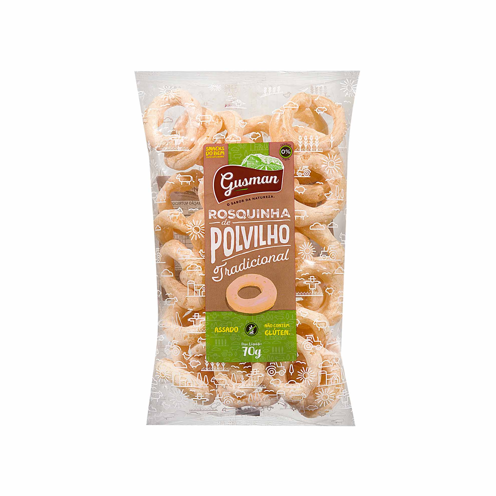 Rosquinha de Polvilho Tradicional Gusman 70g - Zaffari & Bourbon