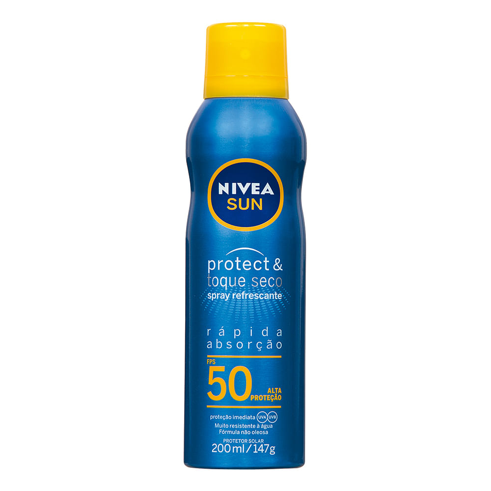 Protetor Solar Spray Nivea Sun FPS50 Protect e Toque Seco 200ml - Zaffari