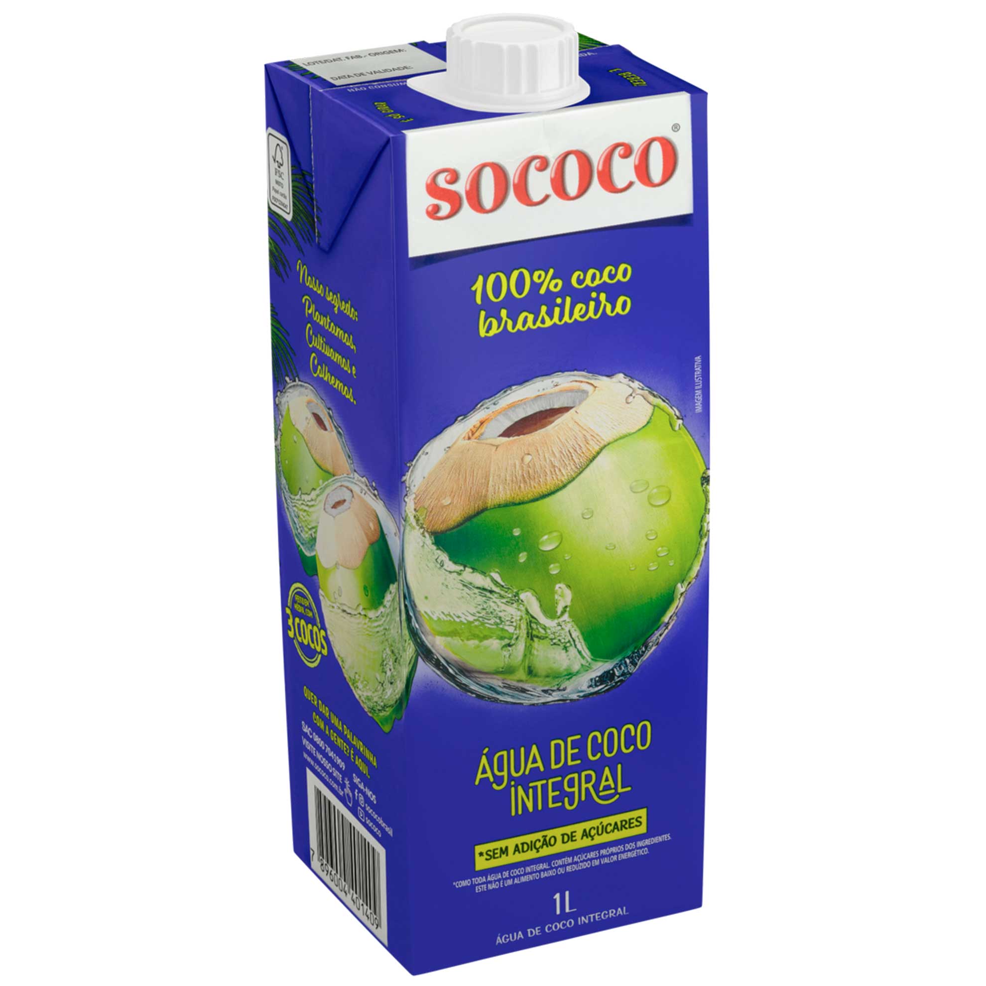 Água de Coco Integral Sococo 1 Litro - Zaffari & Bourbon