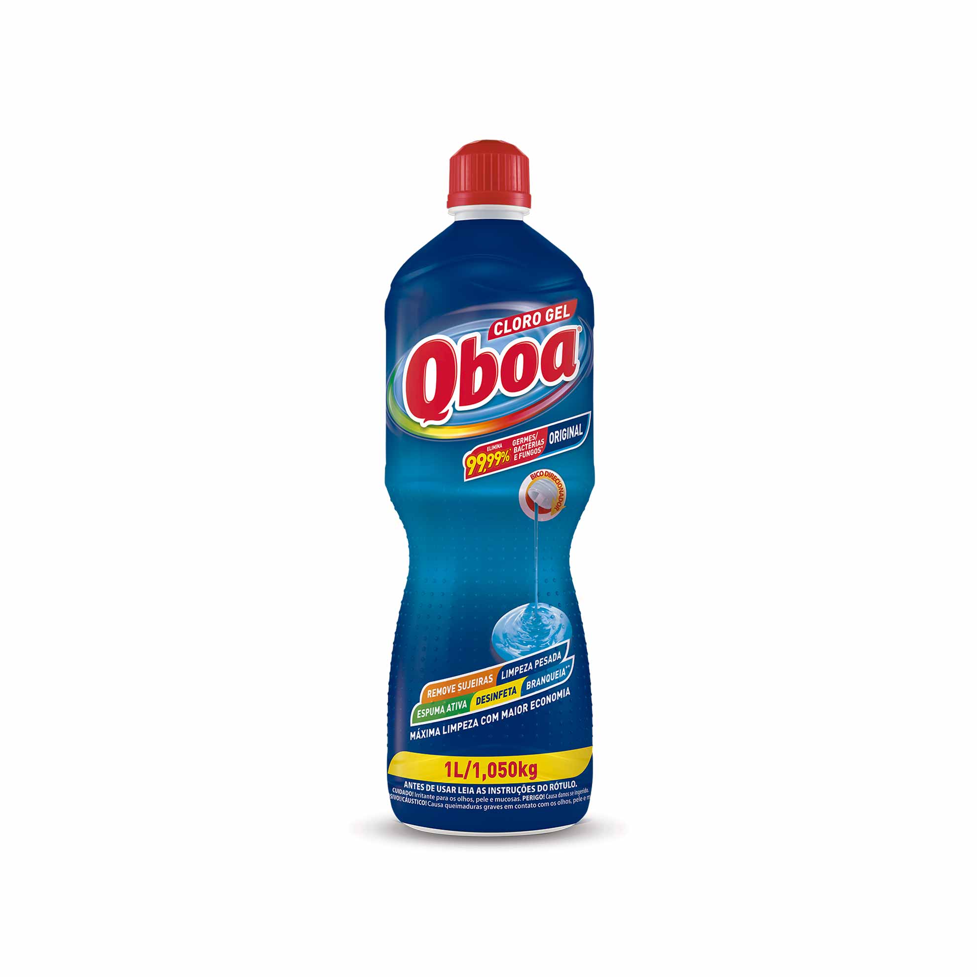 Desinfetante Cloro Gel Qboa 1 Litro - Zaffari