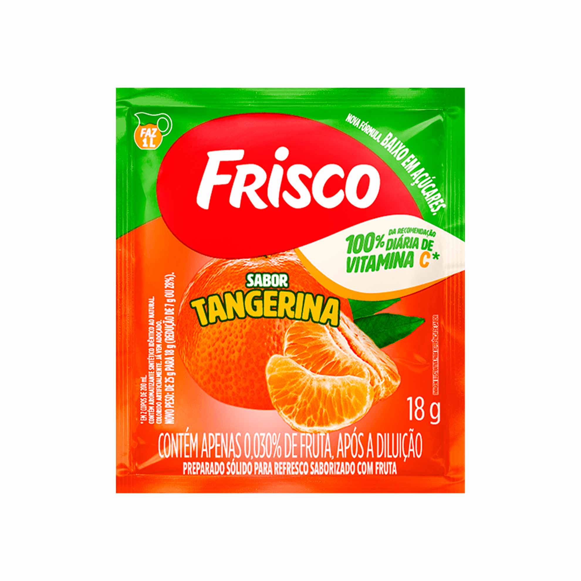 Refresco em Pó sabor Tangerina Frisco 18g - Zaffari & Bourbon