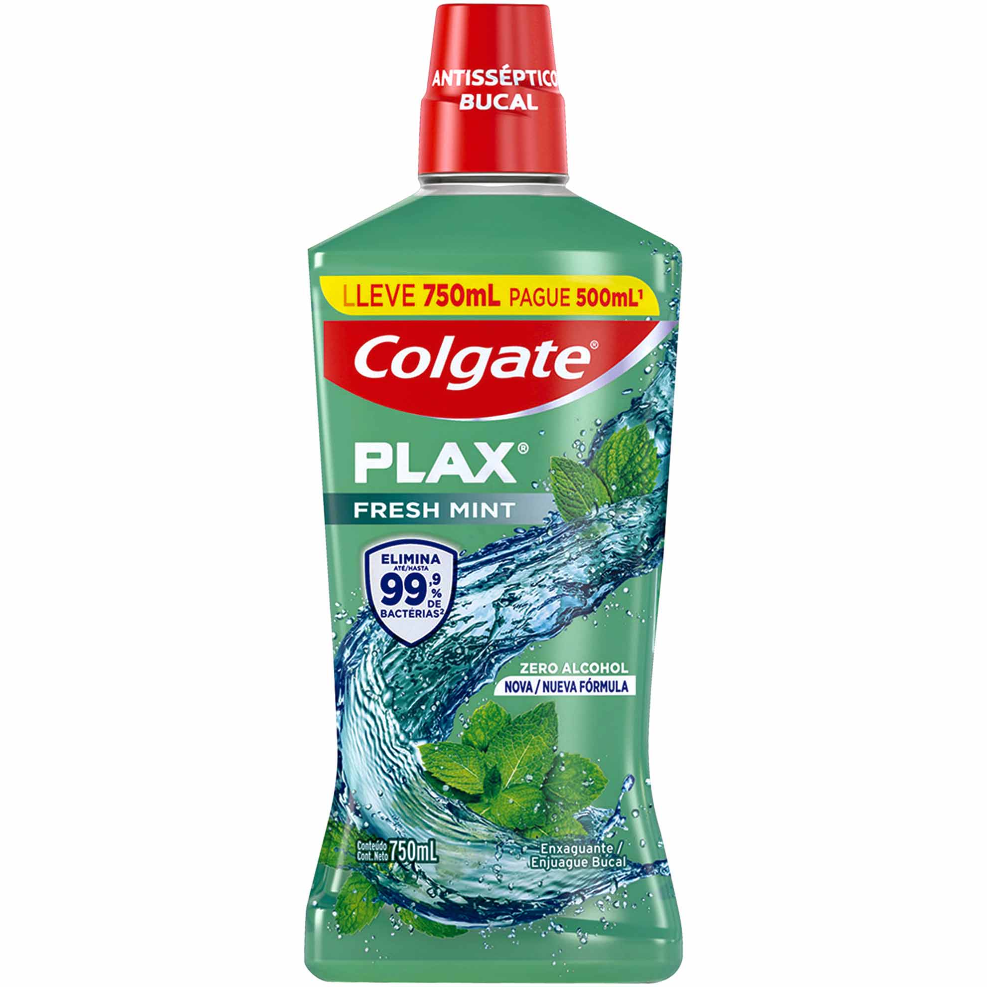 Enxaguante Bucal Colgate Zero Álcool Fresh Mint Plax 750ml - Zaffari
