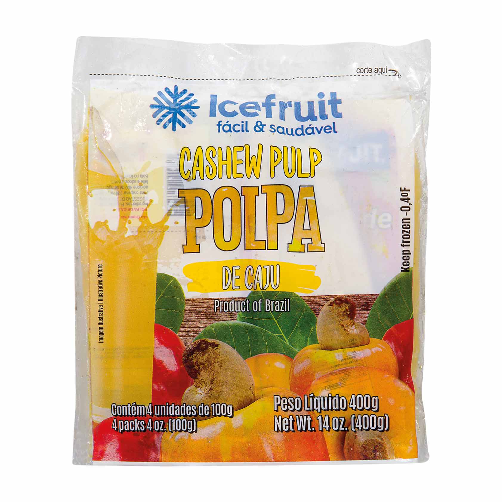 Polpa de Caju Congelada Icefruit 400g - Zaffari