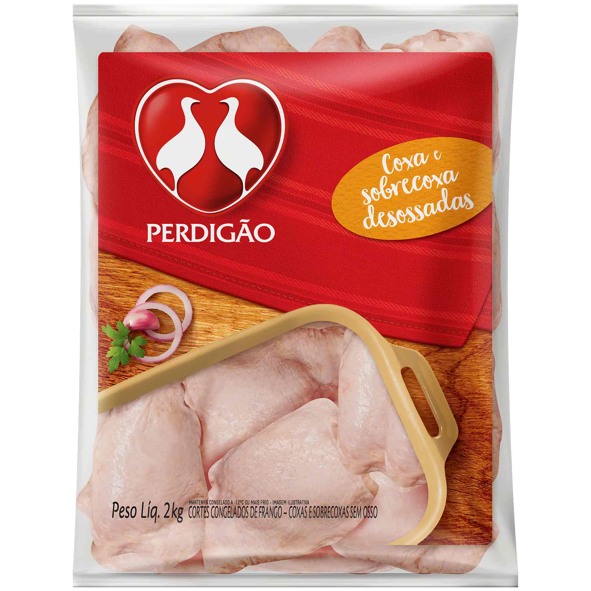 Filé de Coxa e Sobrecoxa de Frango Congelado Perdigão 2kg - Zaffari