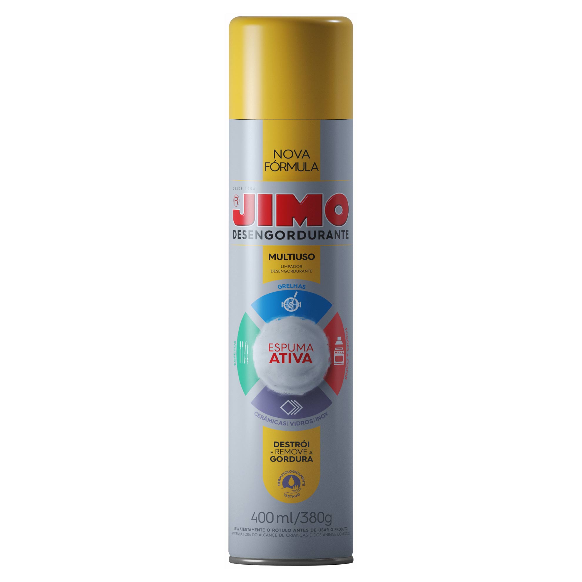 Limpador Desengordurante Multiuso Espuma Ativa Jimo 400ml - Zaffari ...