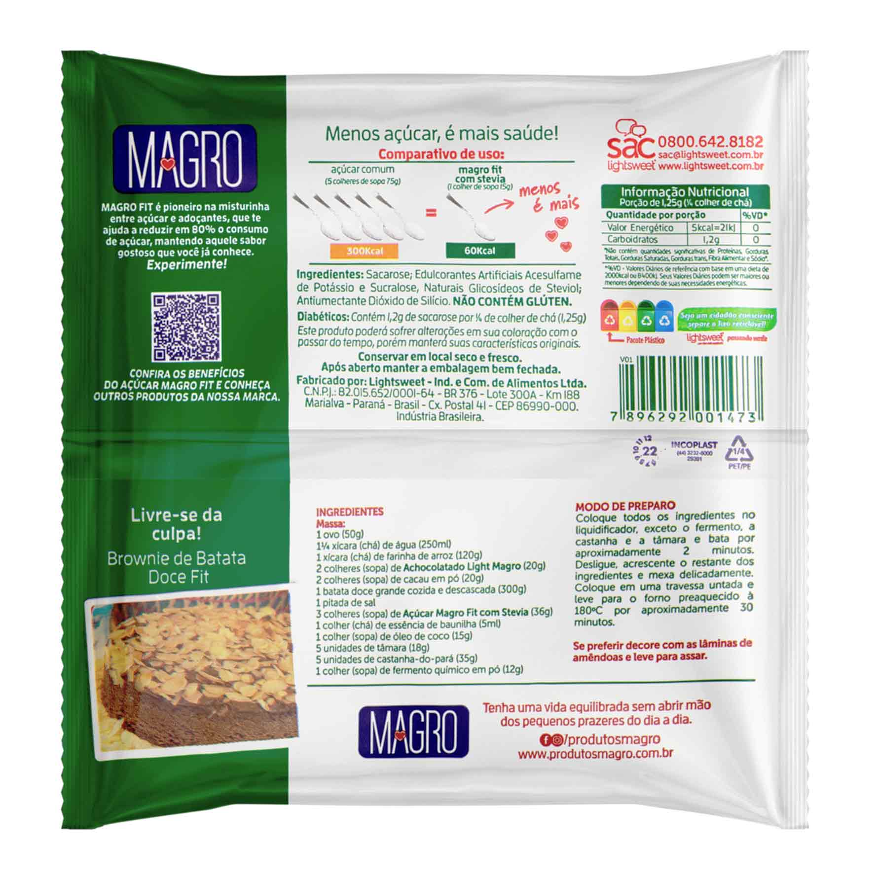 Adoçante Fit com Stevia em Pó Magro - Zaffari & Bourbon