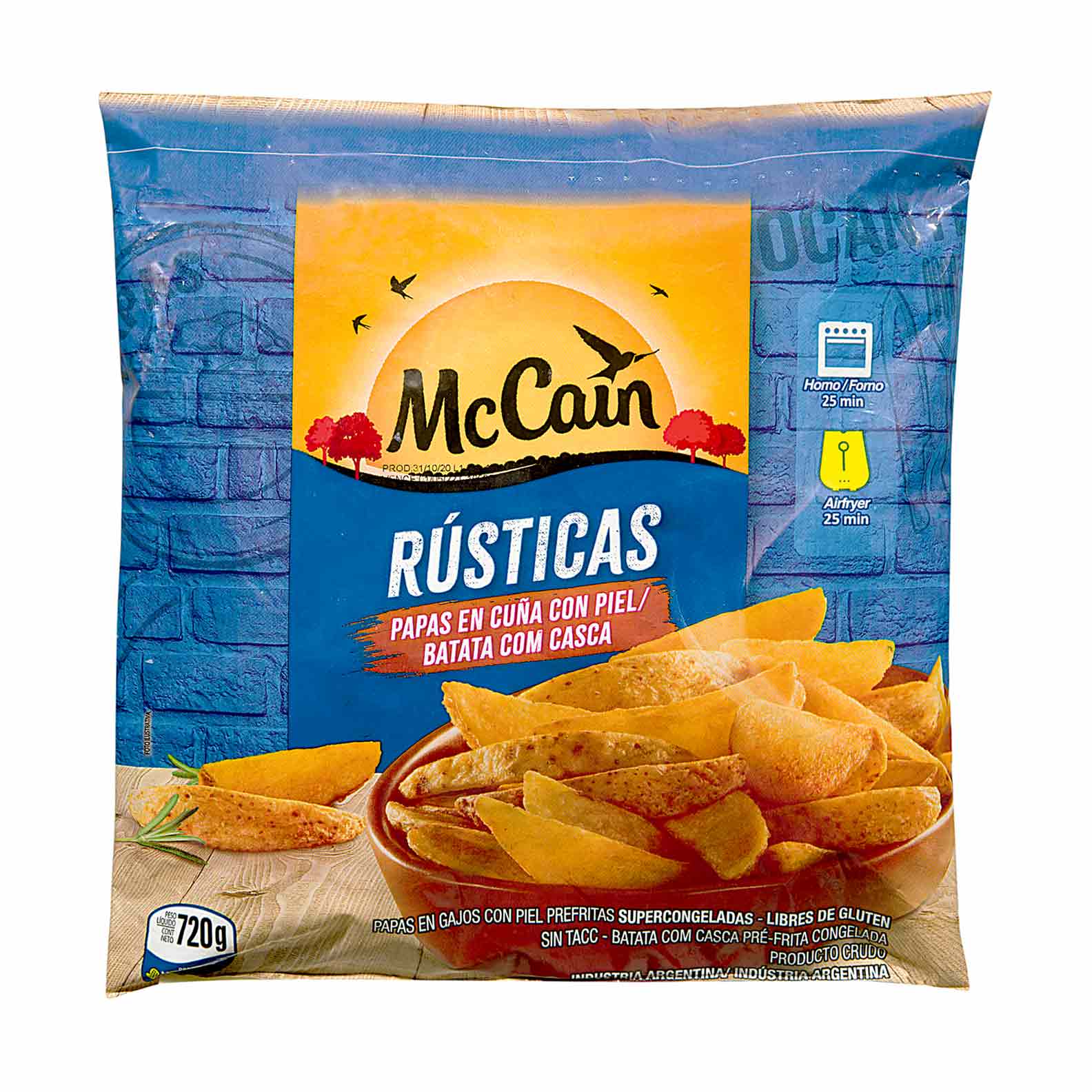 Batata Rústica Congelada McCain 720g - Zaffari & Bourbon