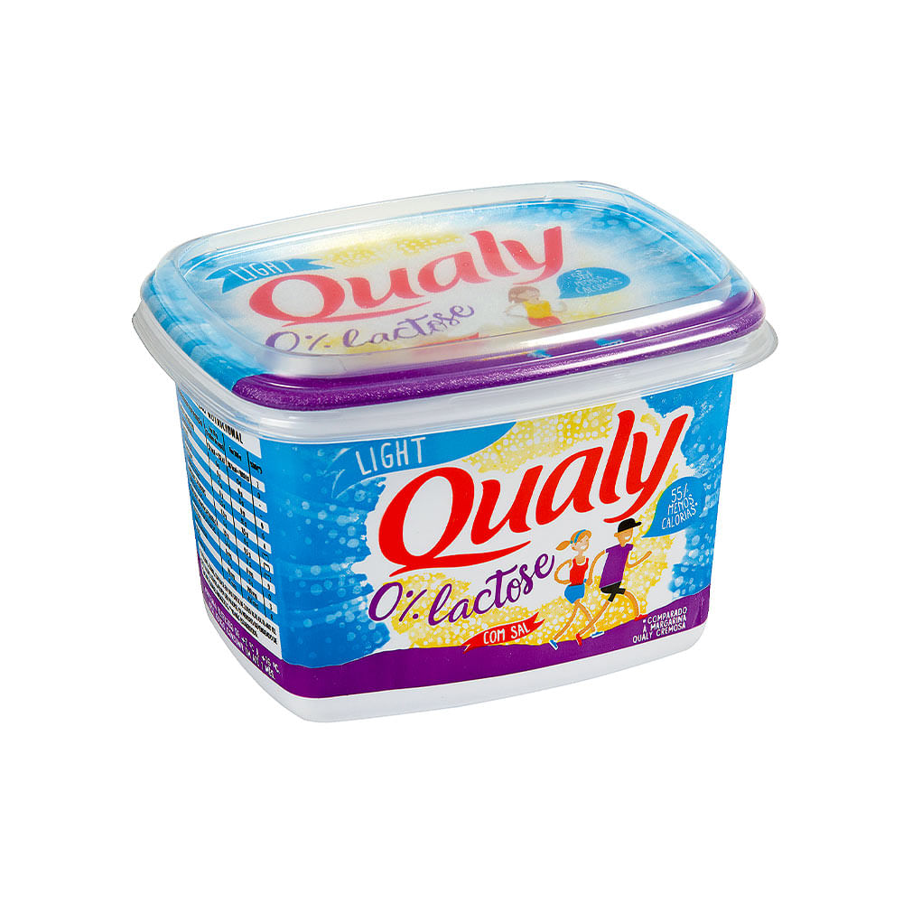 Margarina com Sal Light Zero Lactose Qualy 500g - Zaffari & Bourbon