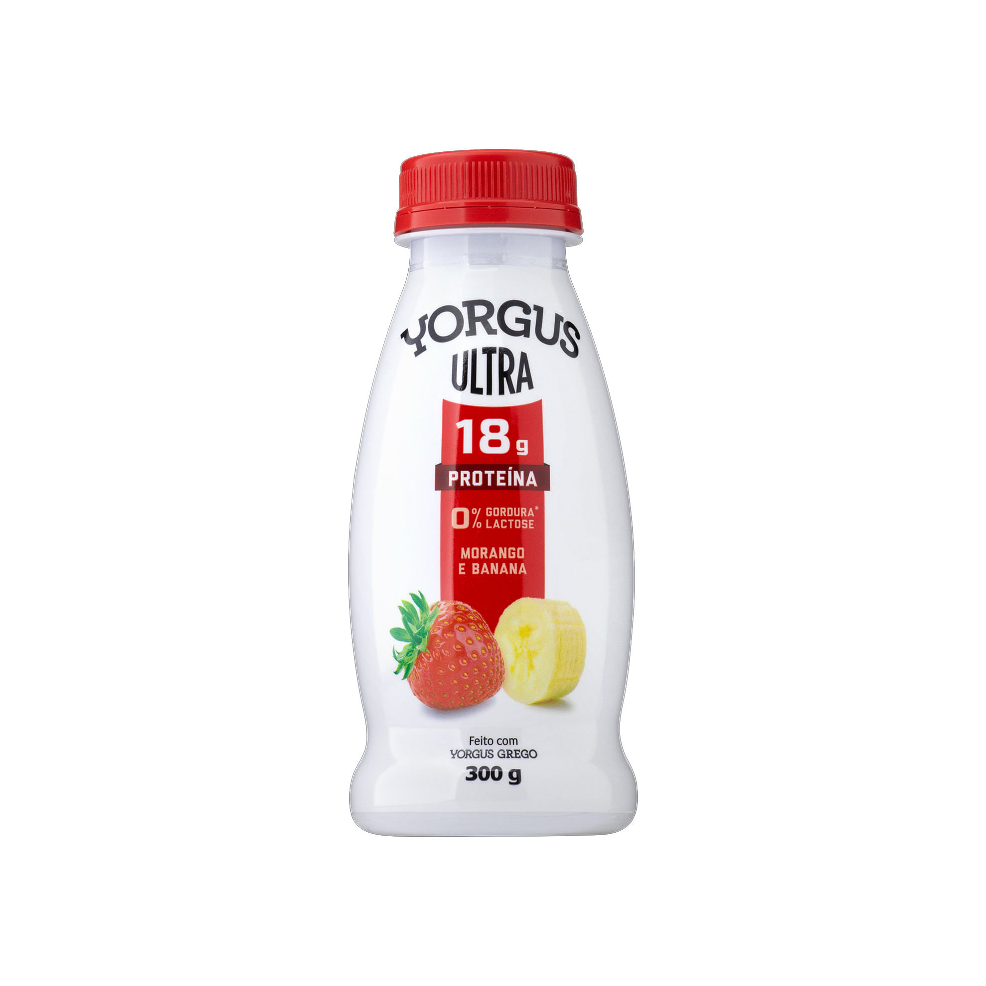 Iogurte Zero Lactose Morango e Banana Yorgus Ultra 300g - Zaffari