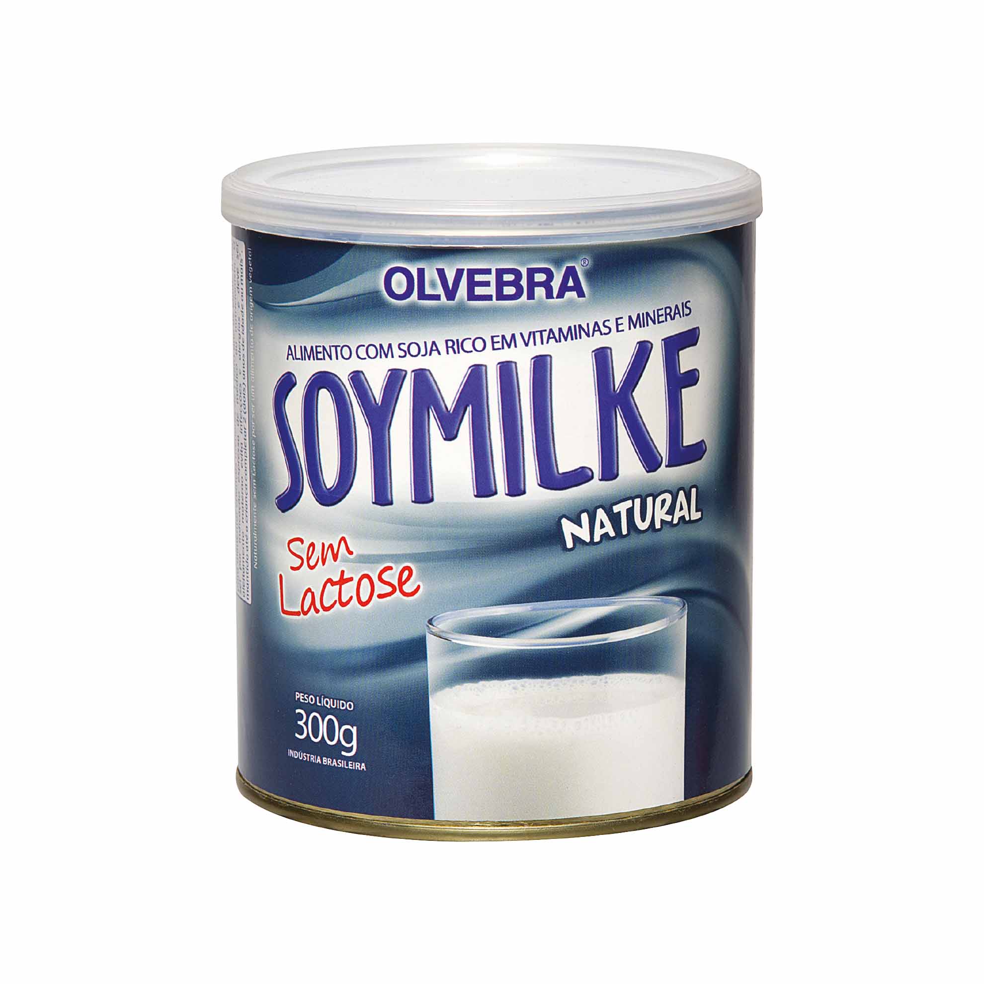 Alimento com Soja em Pó Sem Lactose Soymilke Olvebra Lata 300g - Zaffari