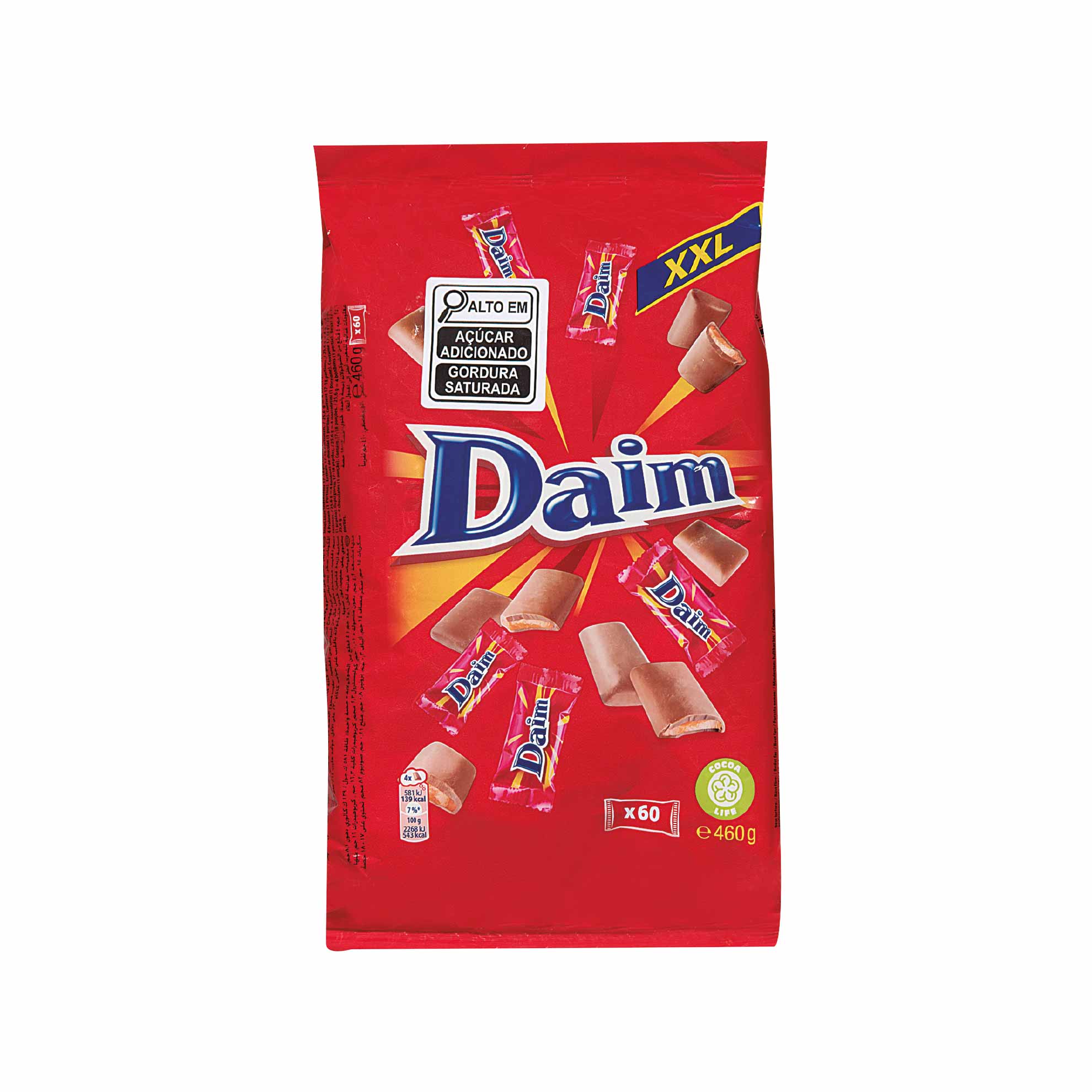Bombom de Chocolate Recheado com Caramelo Daim XXL 460g - Zaffari