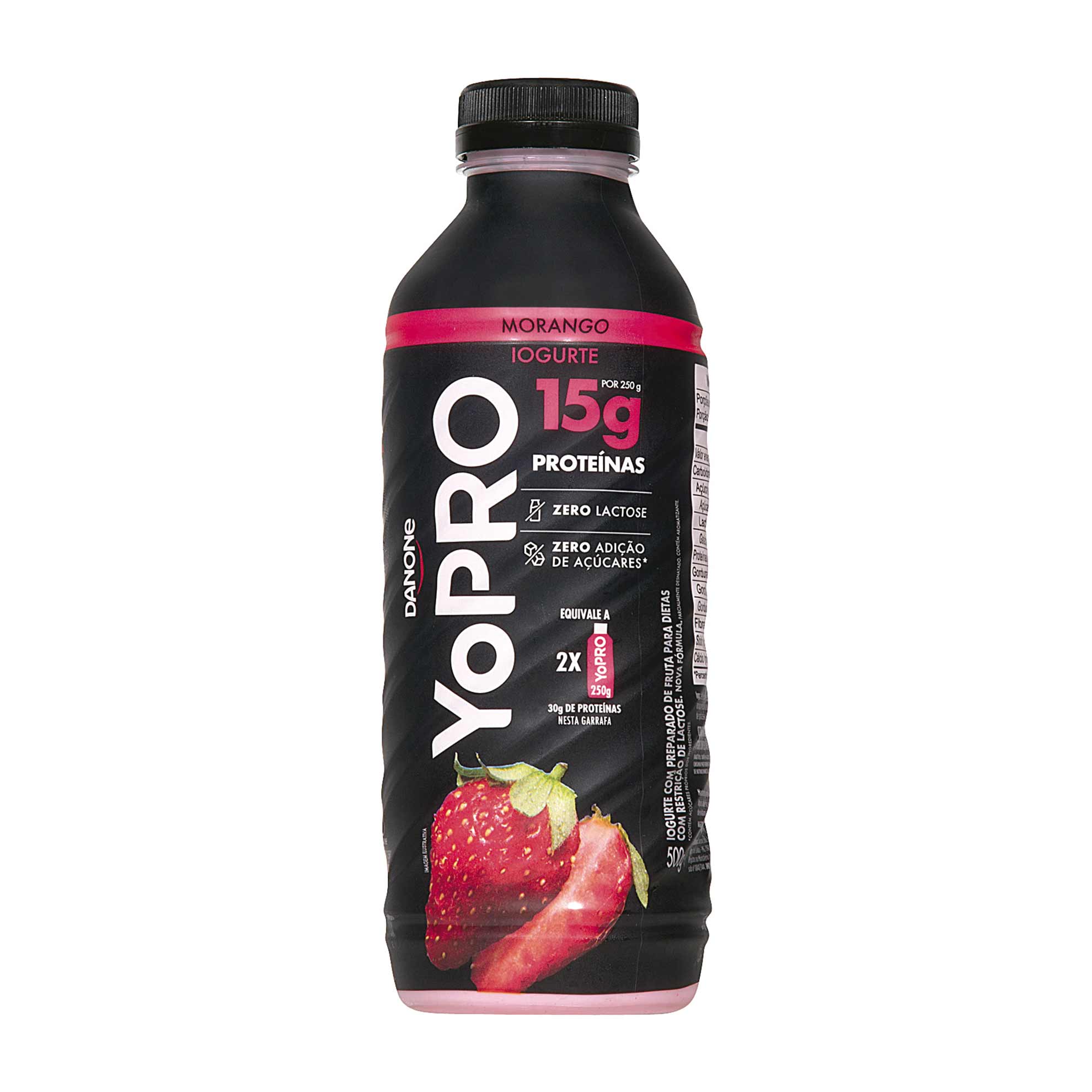 Iogurte de Morango YoPRO Danone Zero Lactose 500g - Zaffari