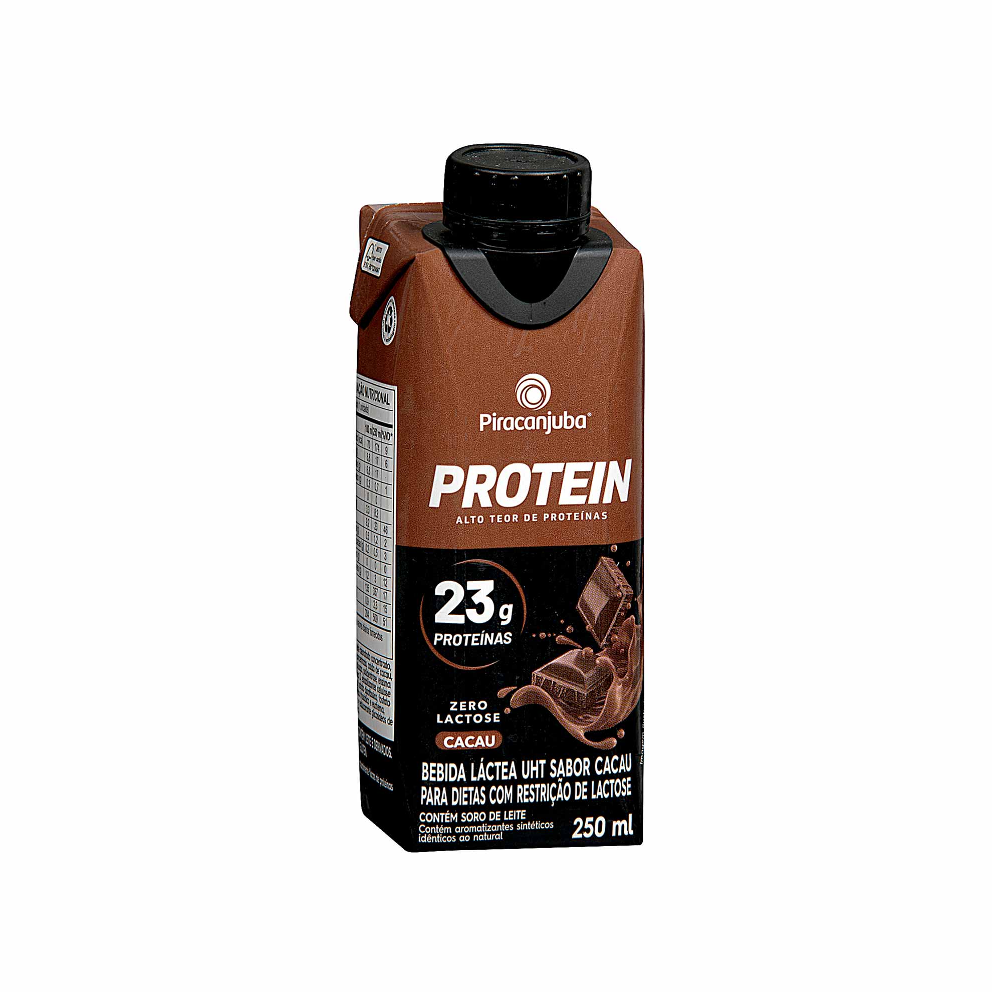 Bebida Láctea sabor Cacau Zero Lactose Whey Piracanjuba 250ml - Zaffari