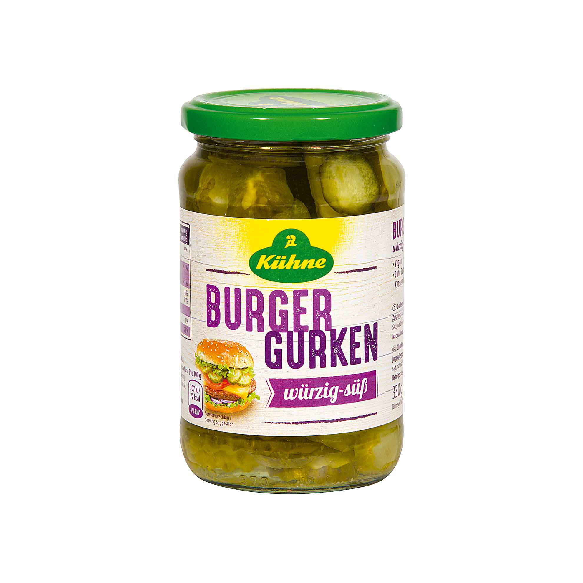 Pepinos em Conserva Burger Gurken Kühne 185g - Zaffari