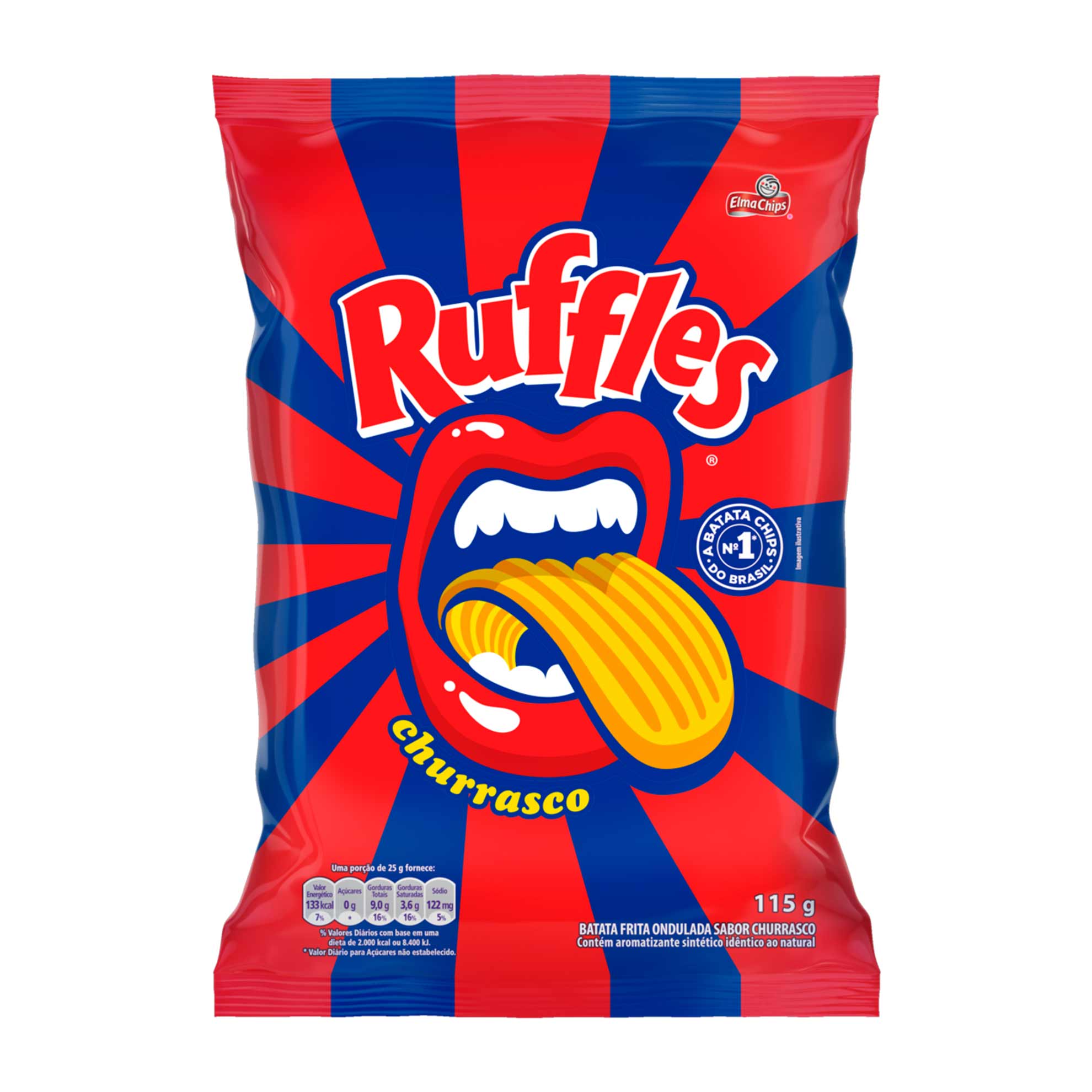 Salgadinho Ruffles Churrasco Elma Chips 115g - Zaffari