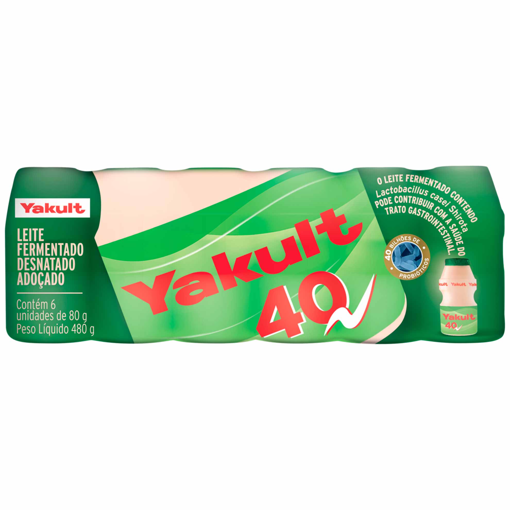 Leite Fermentado Yakult 40 480g 6 Unidades - Zaffari