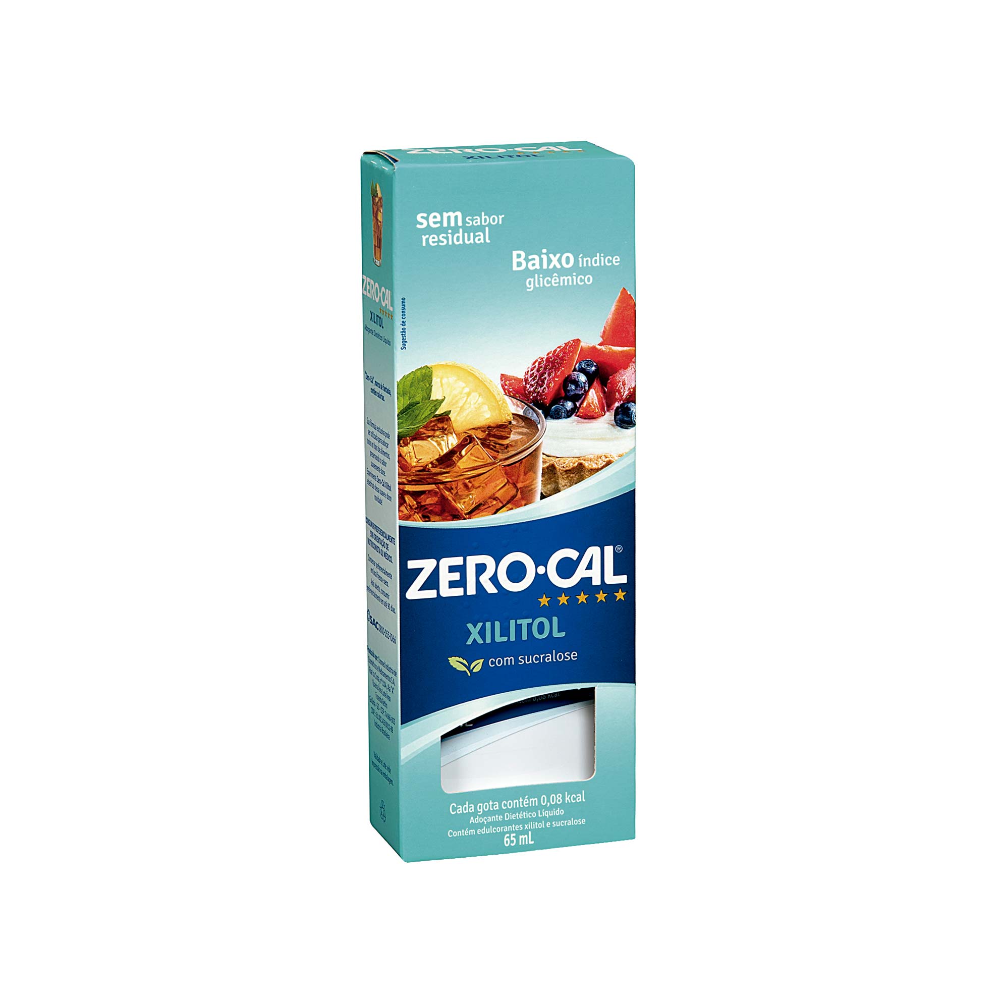 Adoçante Líquido Xilitol com Sucralose Zero-Cal 65ml - Zaffari